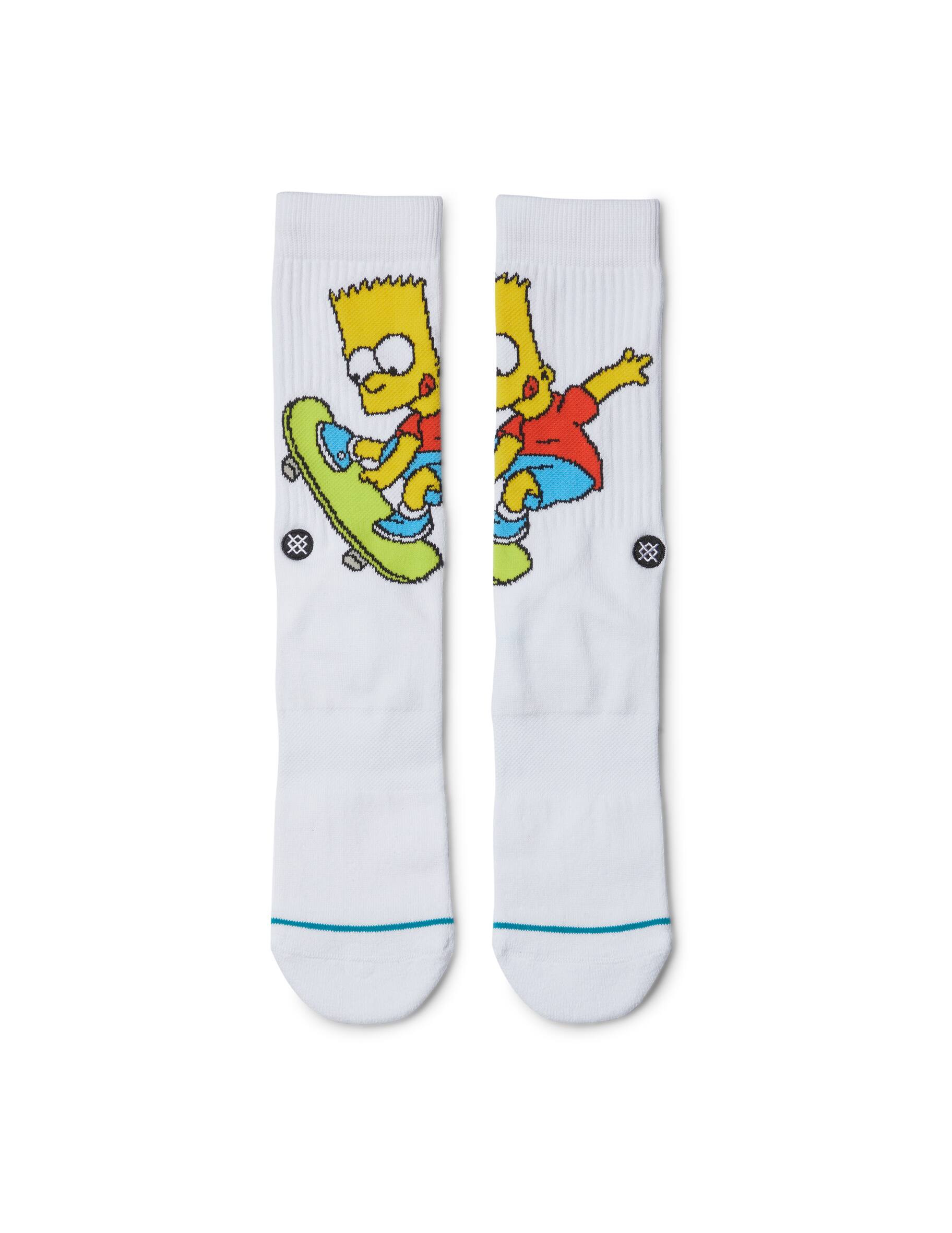 Shop Stance Bart simpson socks - white on Rinascente