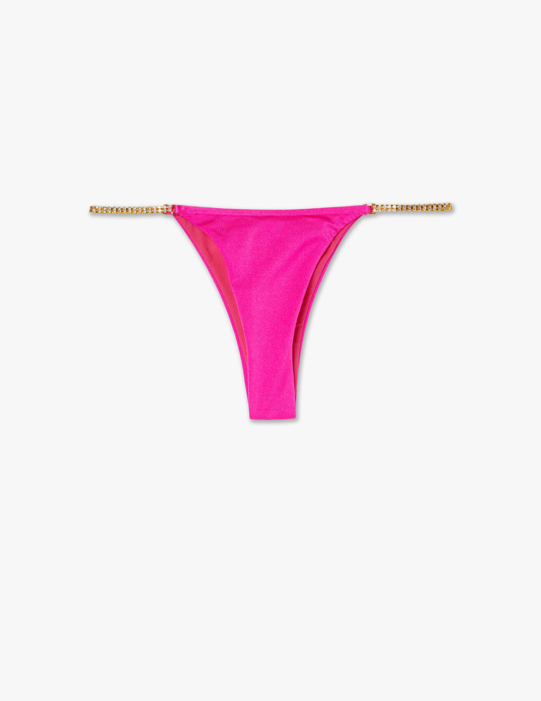Shop Chiara Ferragni Brazilian bikini bottom - violet on Rinascente