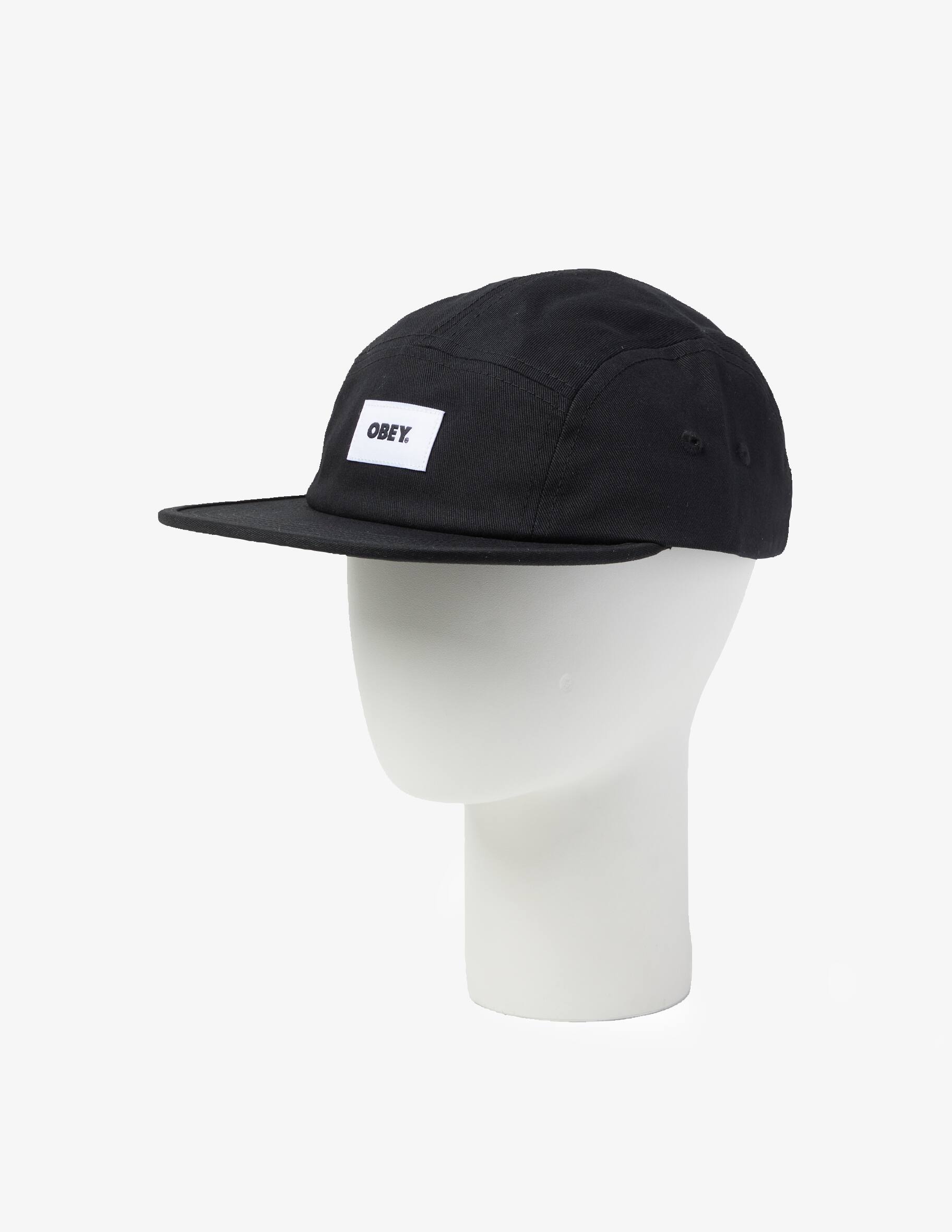Shop Obey Bold label organic 5 panel hat on Rinascente