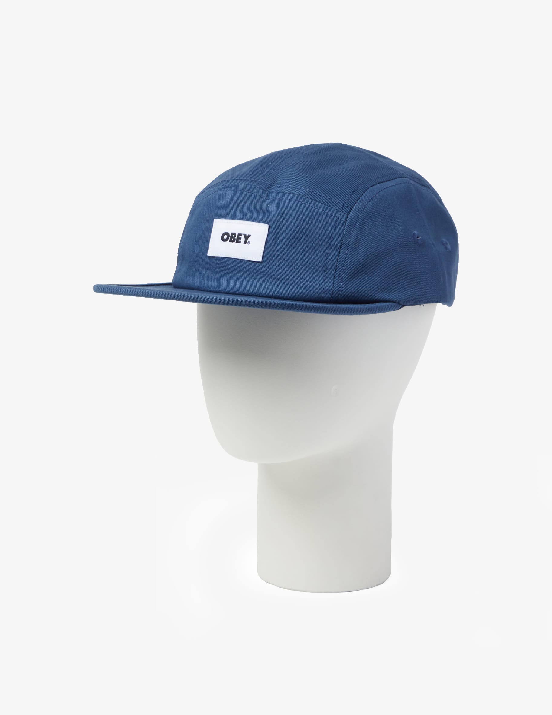 Shop Obey Bold label organic 5 panel hat on Rinascente