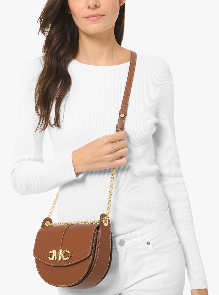 Acquista Michael Michael Kors Borsa a tracolla saddle piccola in pelle ...