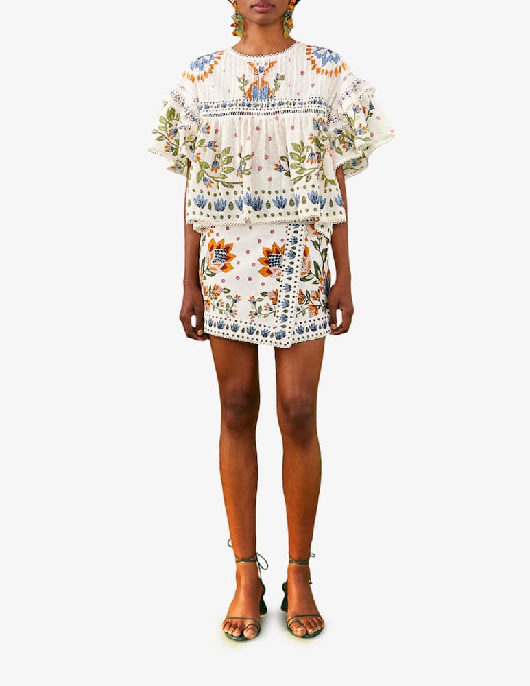 Shop Farm Rio Summer garden blouse on Rinascente