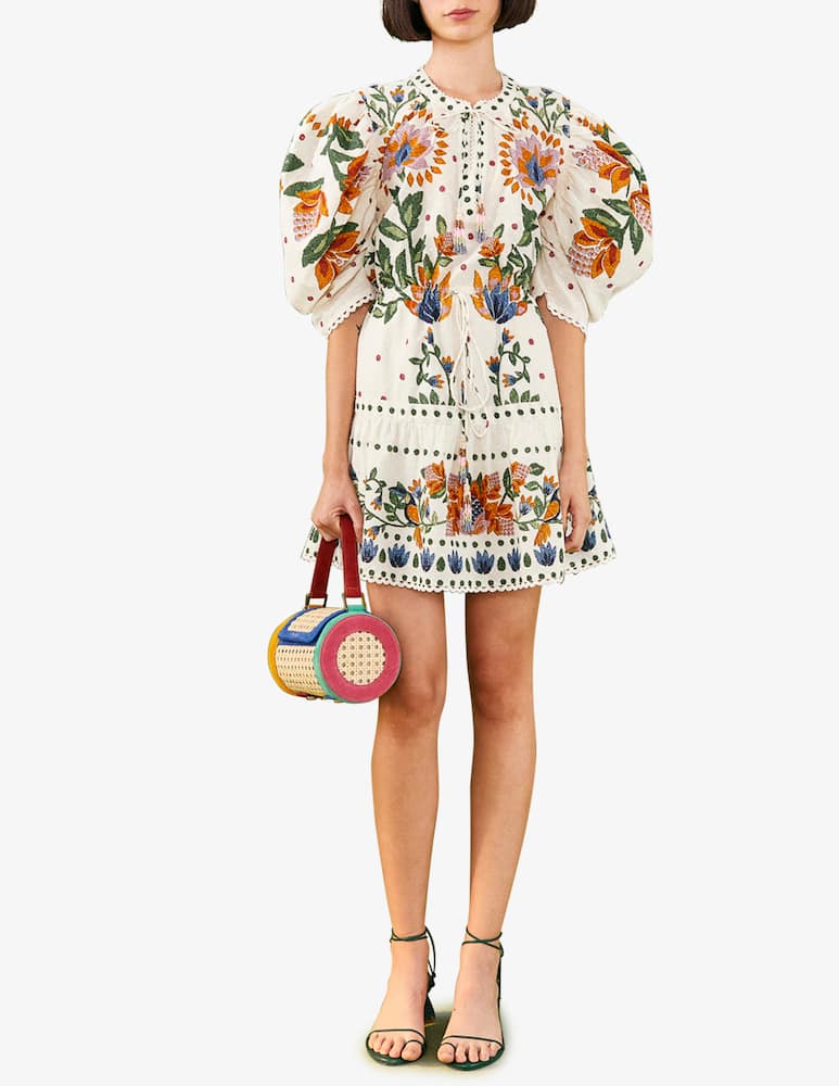 Shop Farm Rio Summer garden mini dress on Rinascente