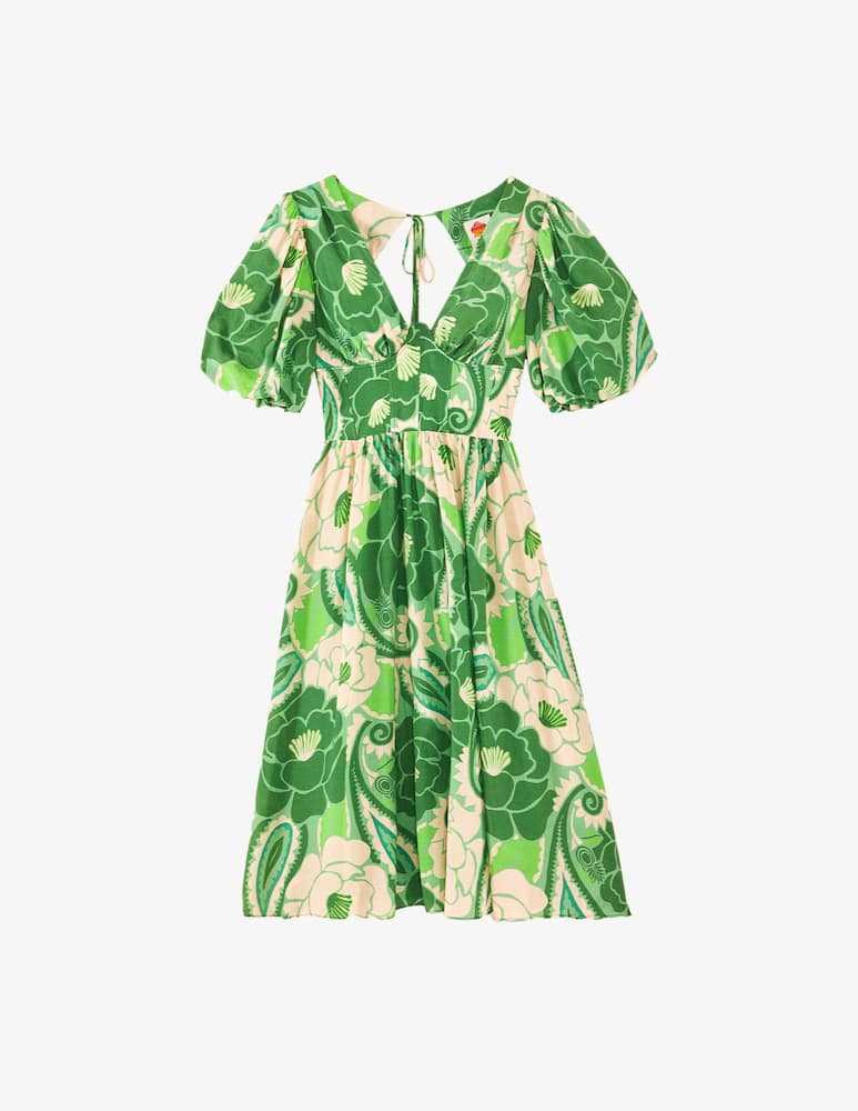 Shop Farm Rio Tropical groove midi dress on Rinascente