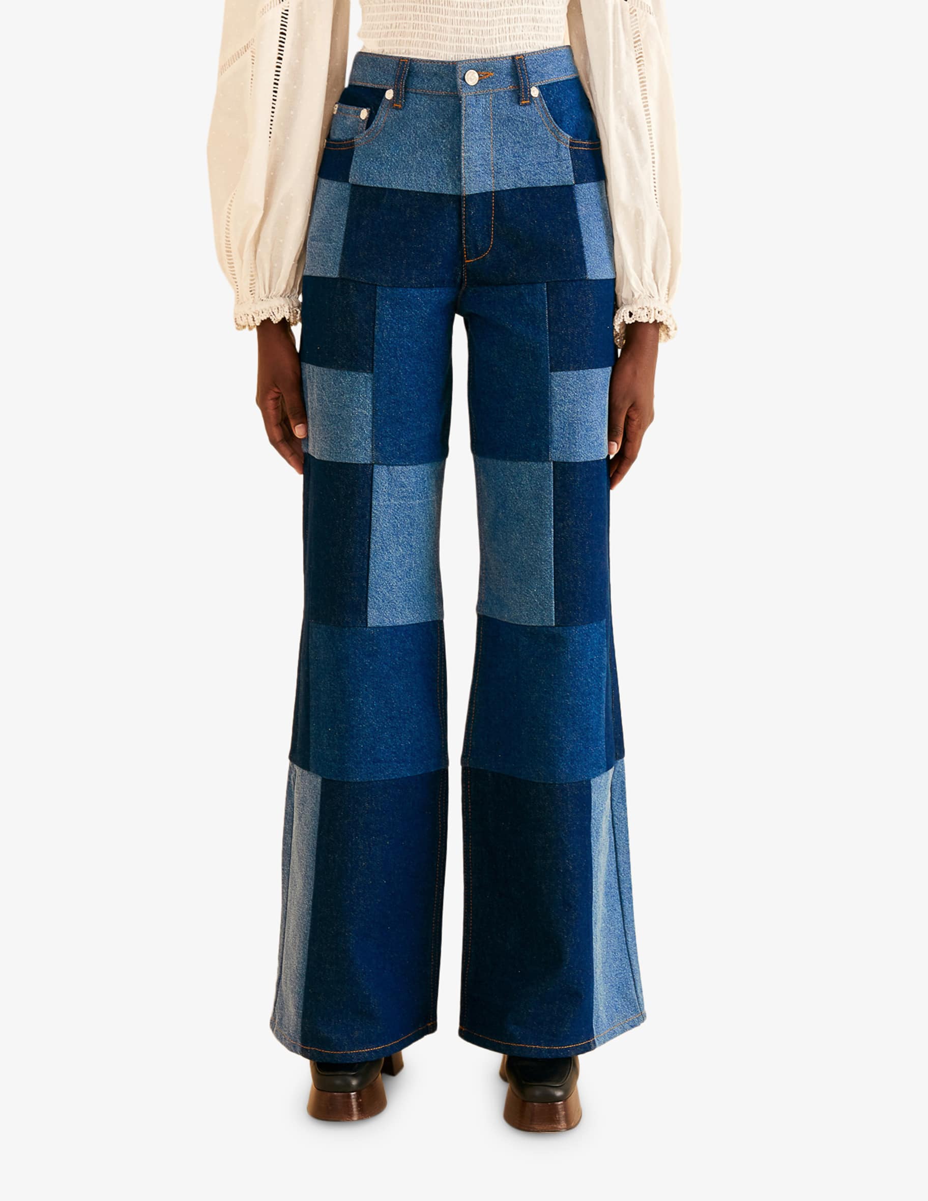 Acquista Farm Rio Jeans in denim patch grafico su Rinascente