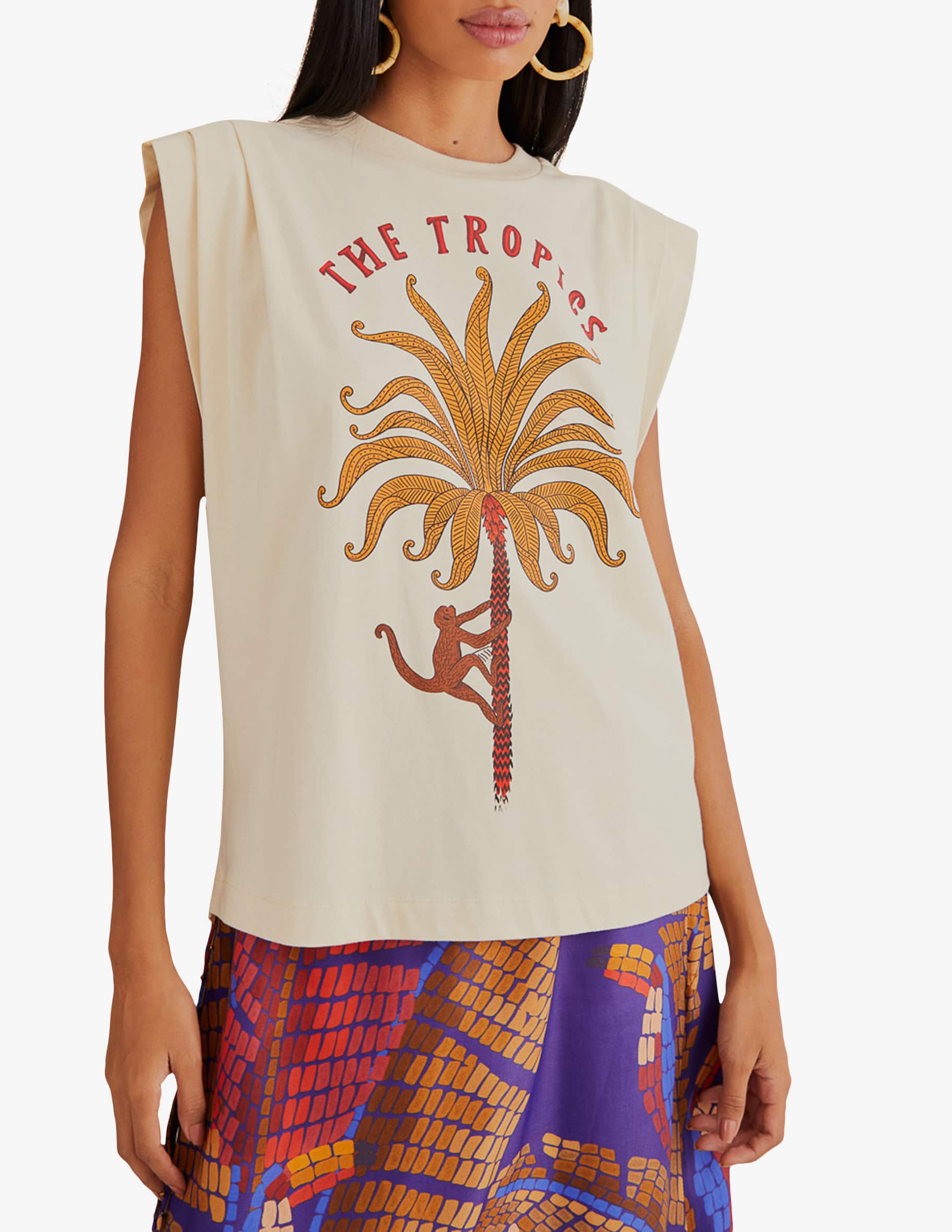 Shop Farm Rio The Tropics pleated shirt on Rinascente