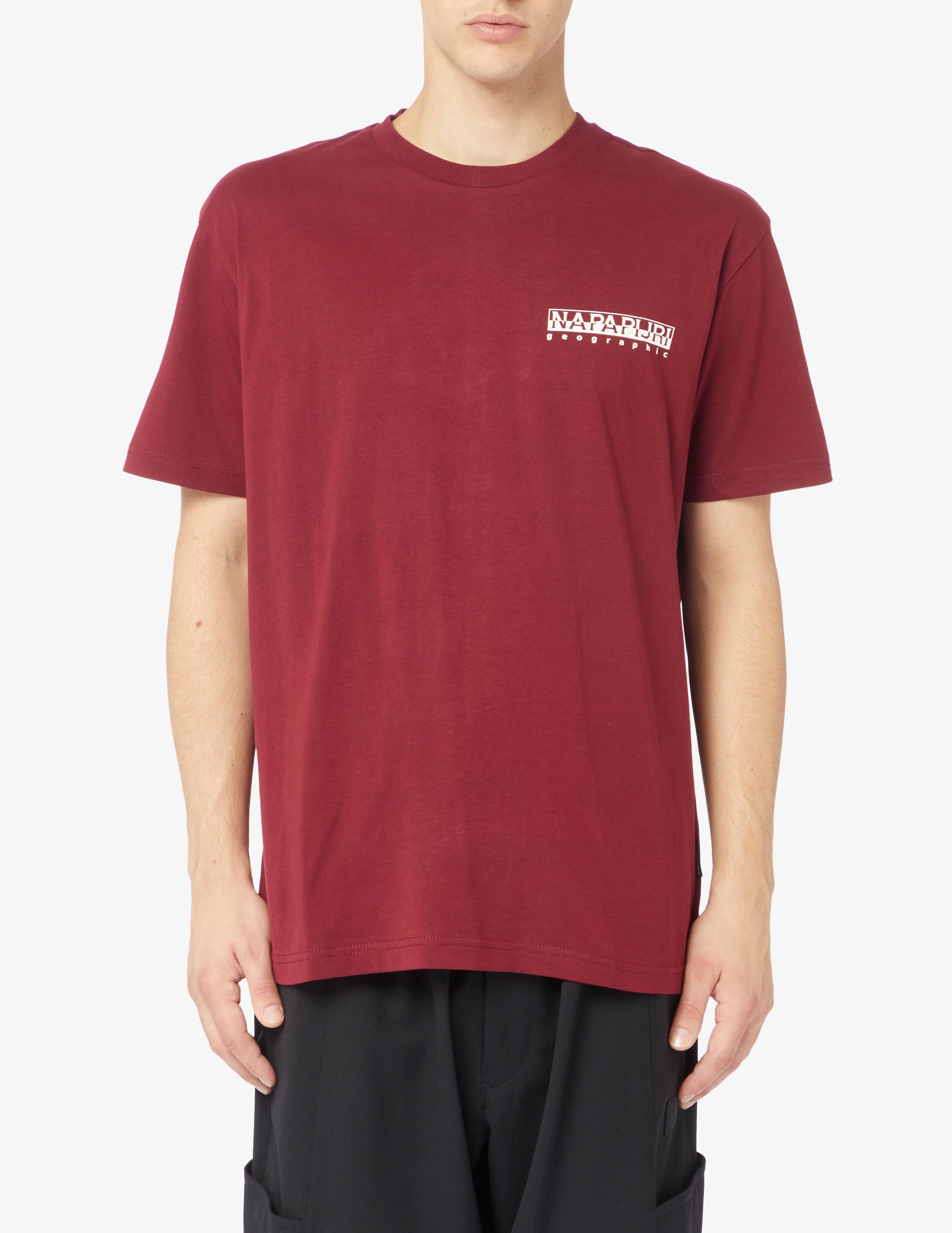 Shop Napapijri Mountain logo t-shirt on Rinascente