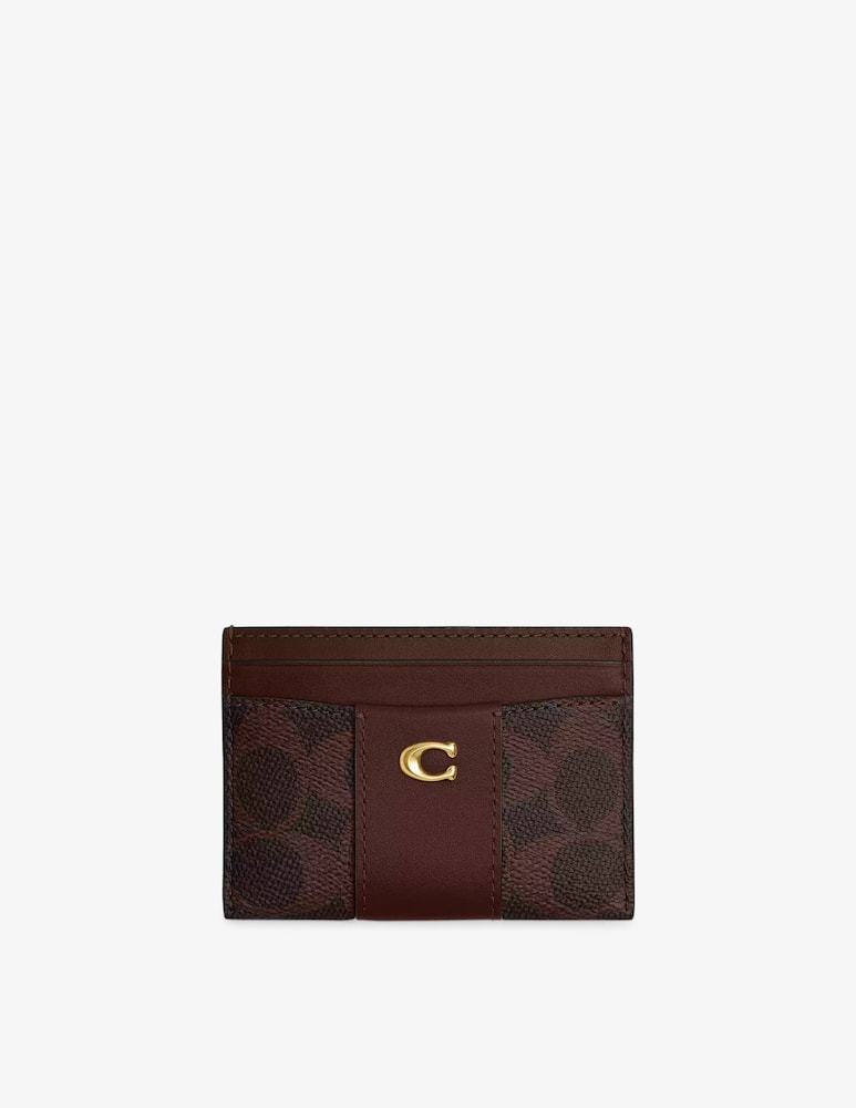 Acquista COACH Portatessere canvas logo su Rinascente