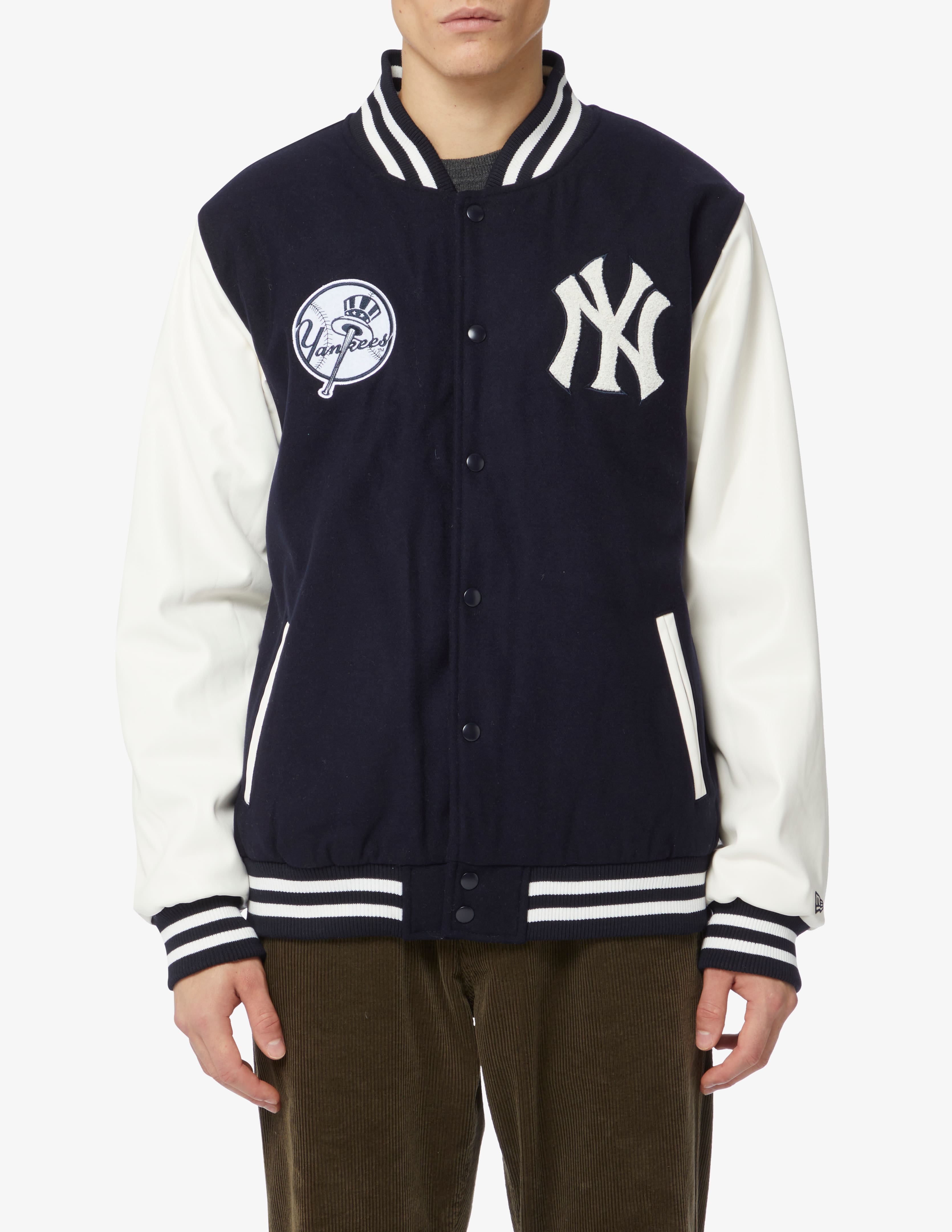 Shop New Era Varsity jacket ny yankees - Blue on Rinascente