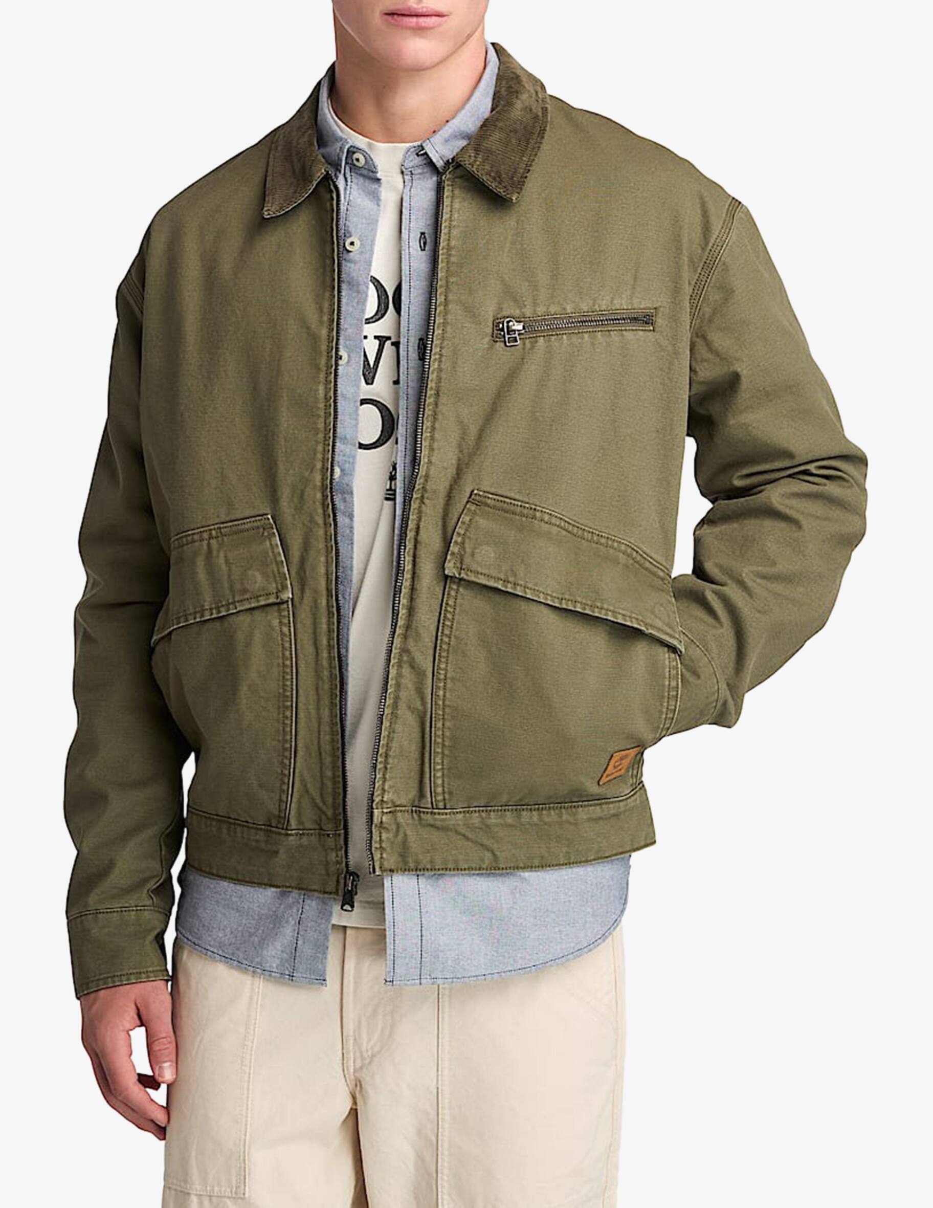 Shop Timberland Canvas utility jacket on Rinascente