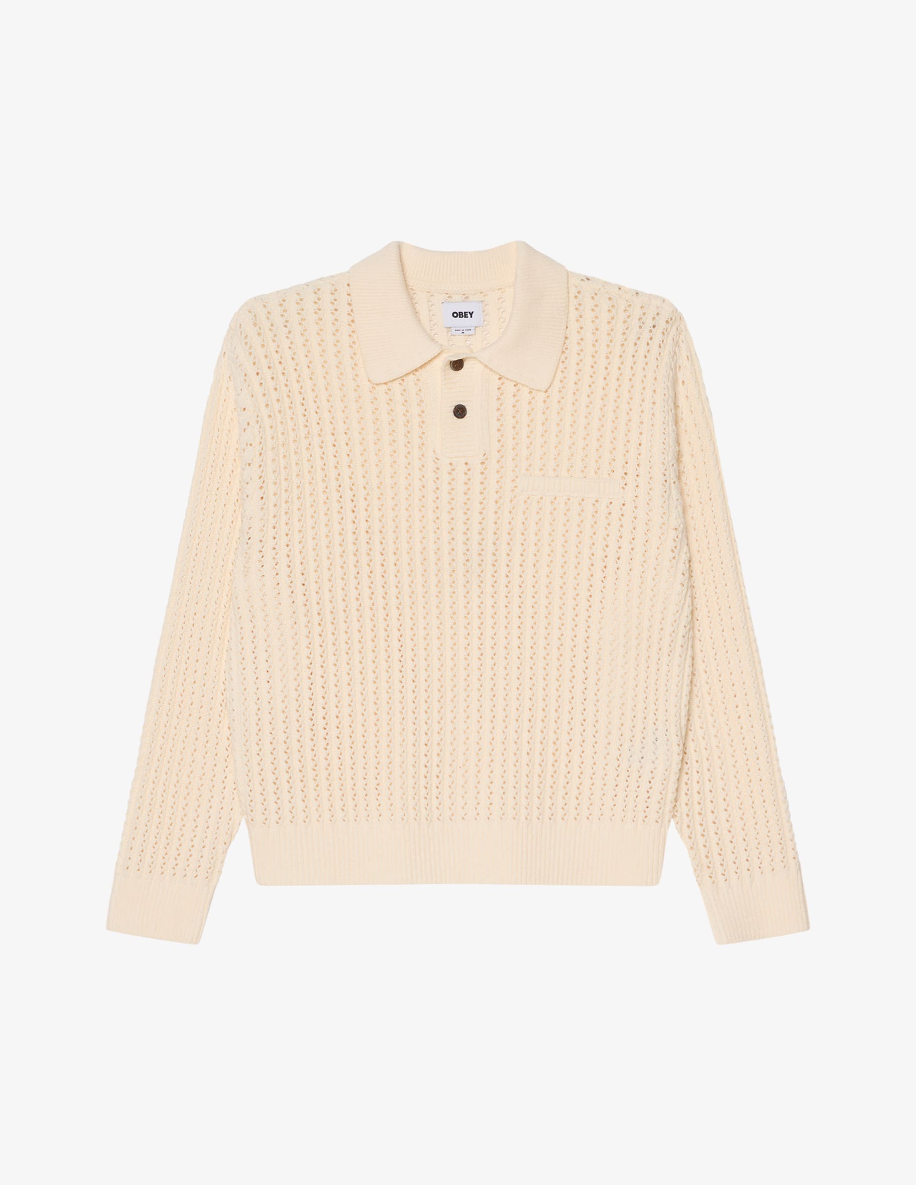 Shop Obey Polo knit sweater on Rinascente