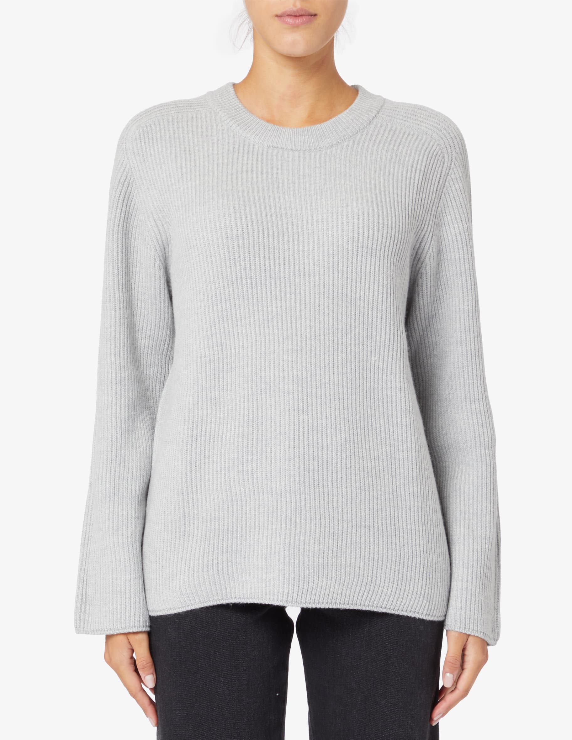 Shop Michael Michael Kors Merino boxy crew sweater on Rinascente
