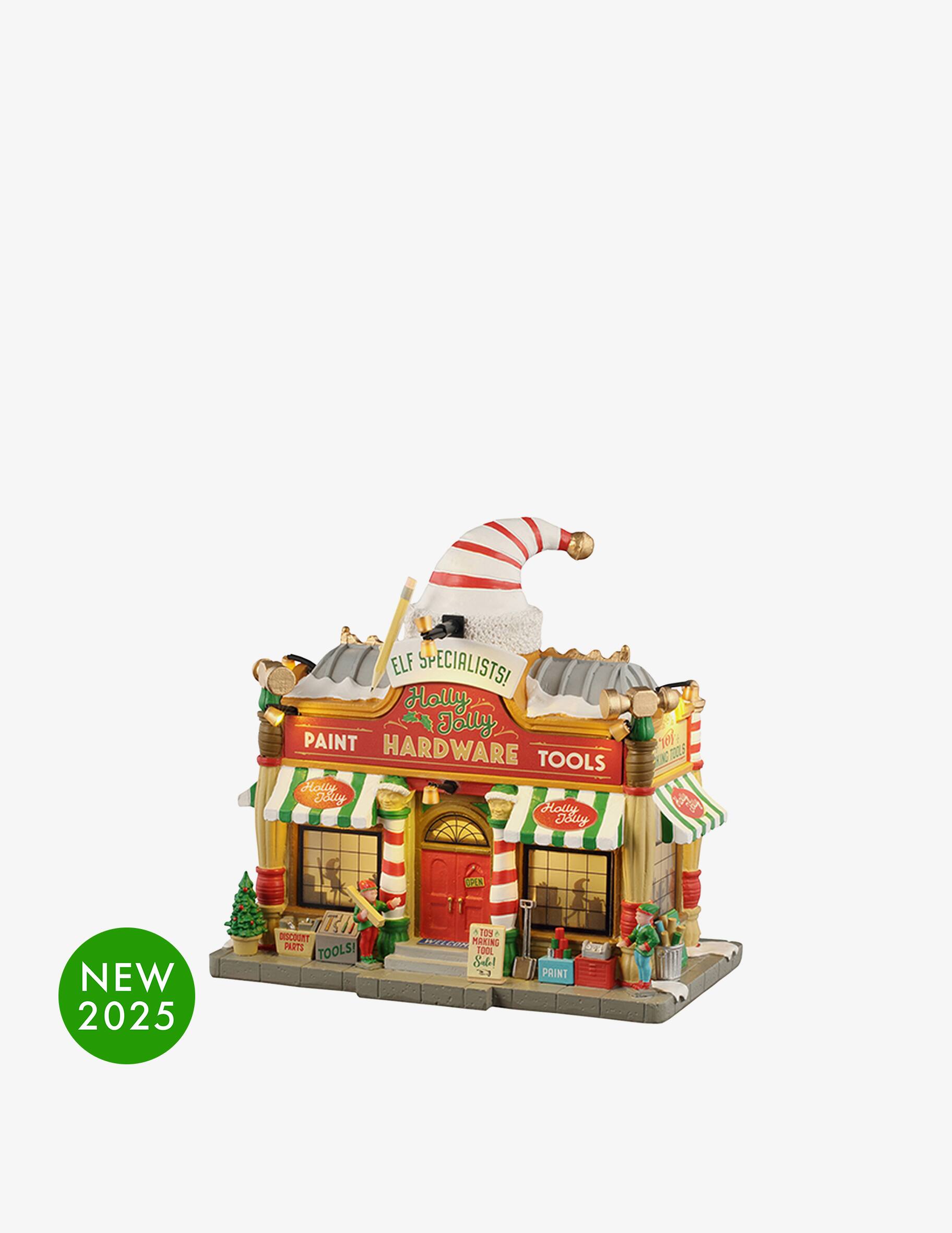 Shop Lemax Holly Jolly Hardware Santa'S Wonderland on Rinascente
