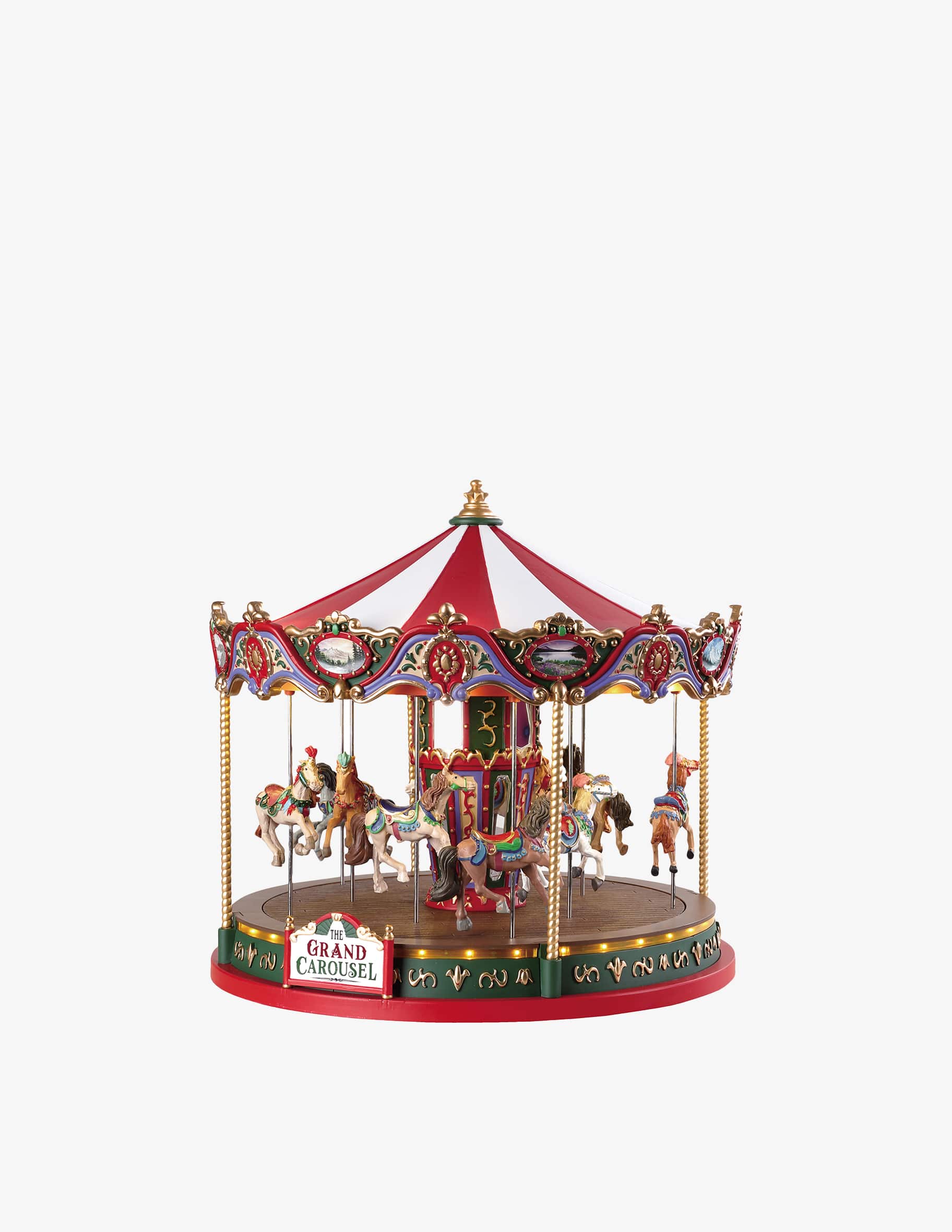 Acquista Lemax The Grand Carousel villaggio con musica e animazione ...