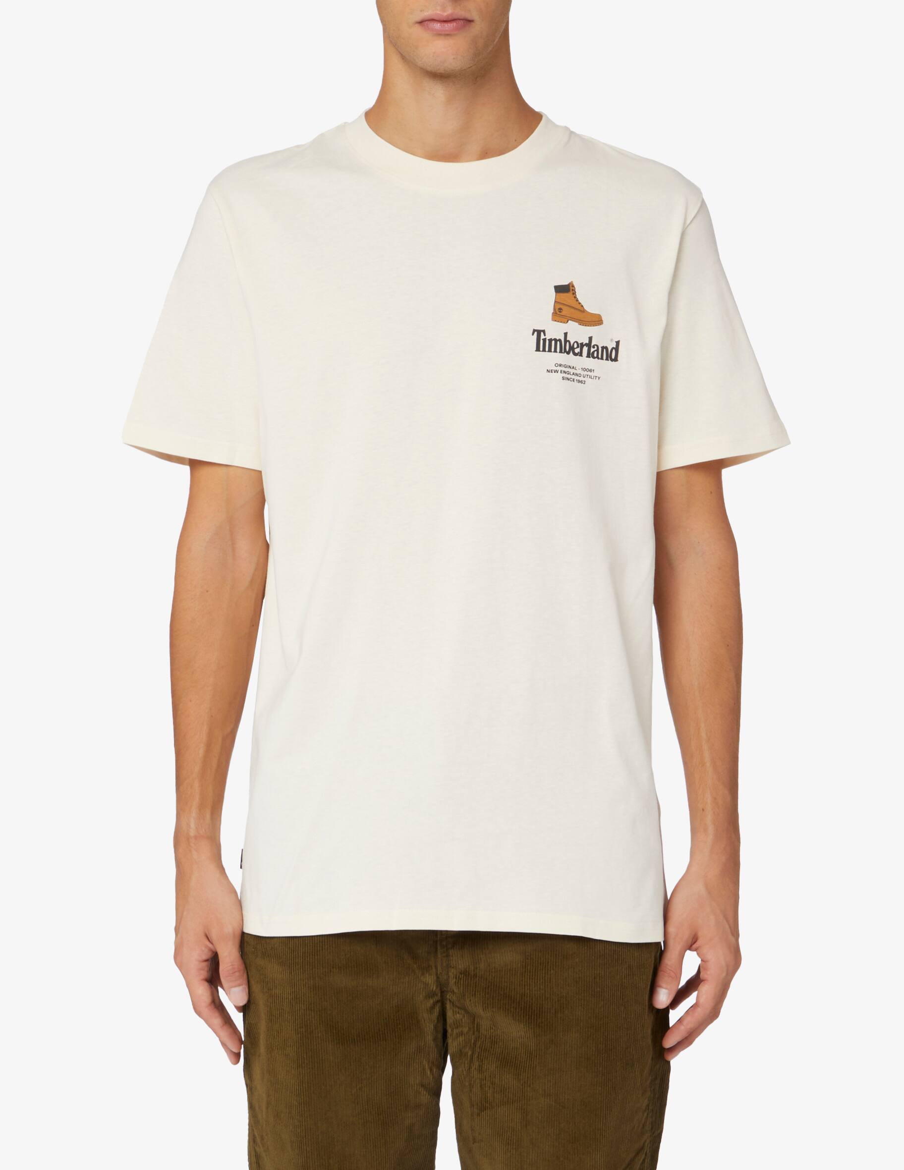Shop Timberland Boot logo t-shirt on Rinascente