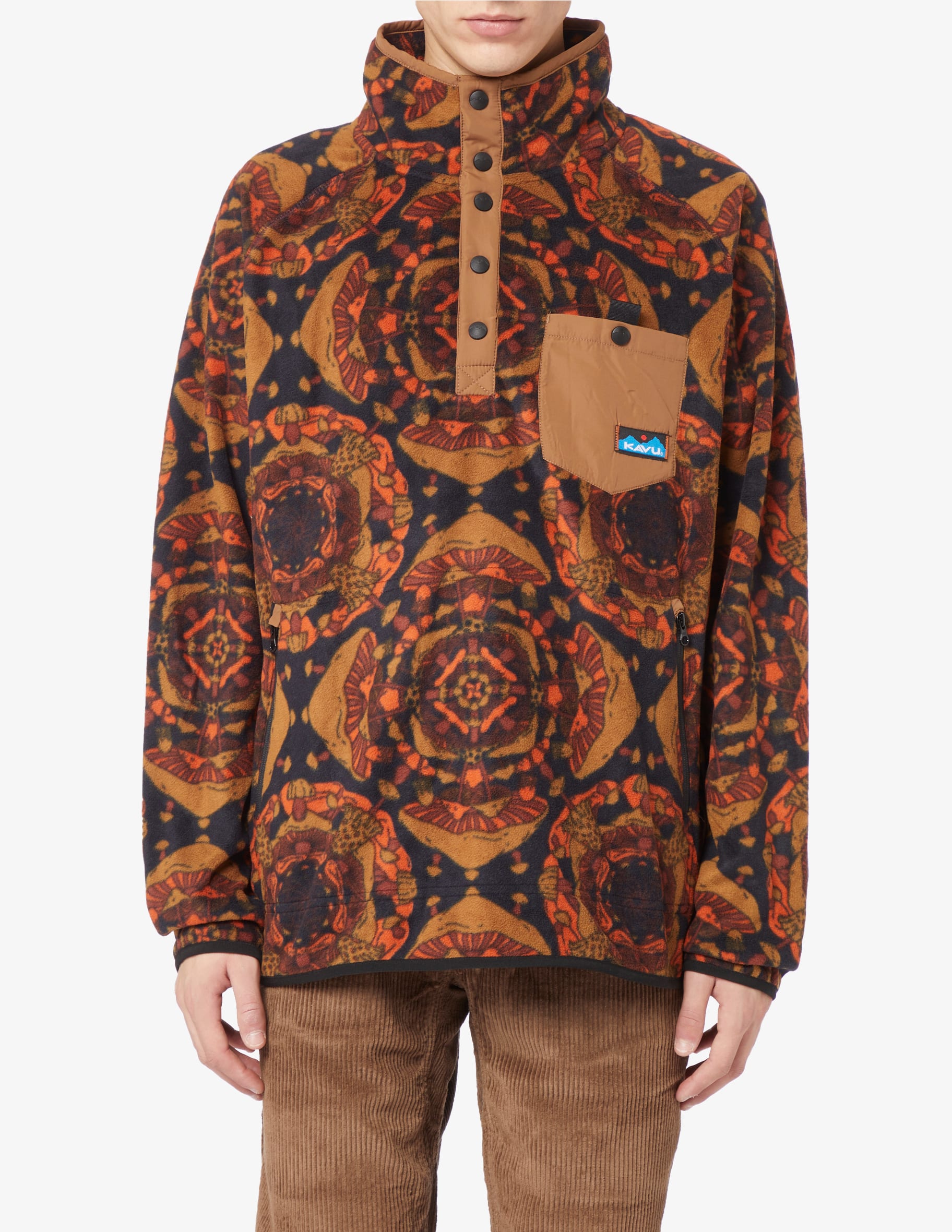 Shop Kavu Teannaway pattern snap pile on Rinascente