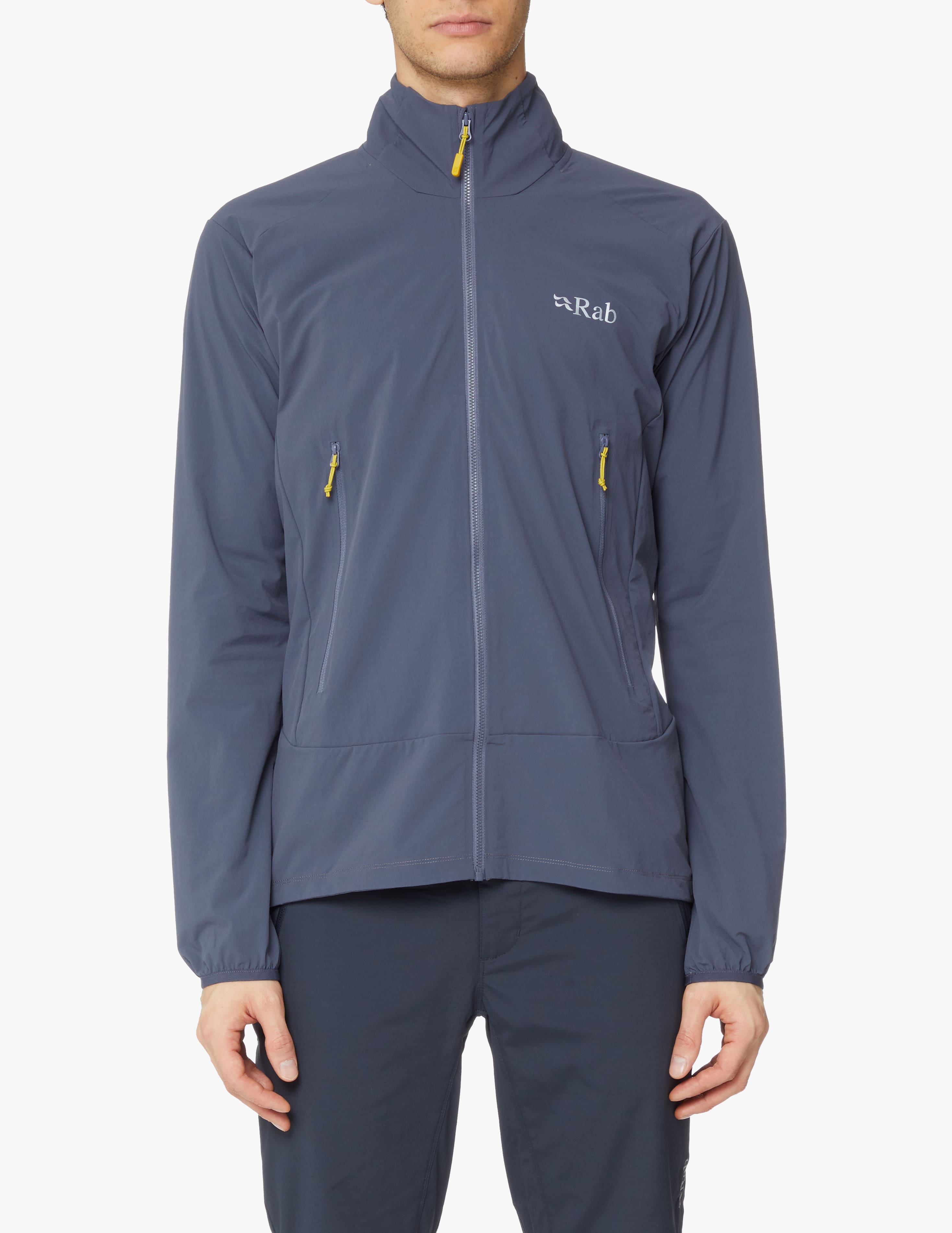 Shop Rab Borealis tour light windshell jacket - grey on Rinascente