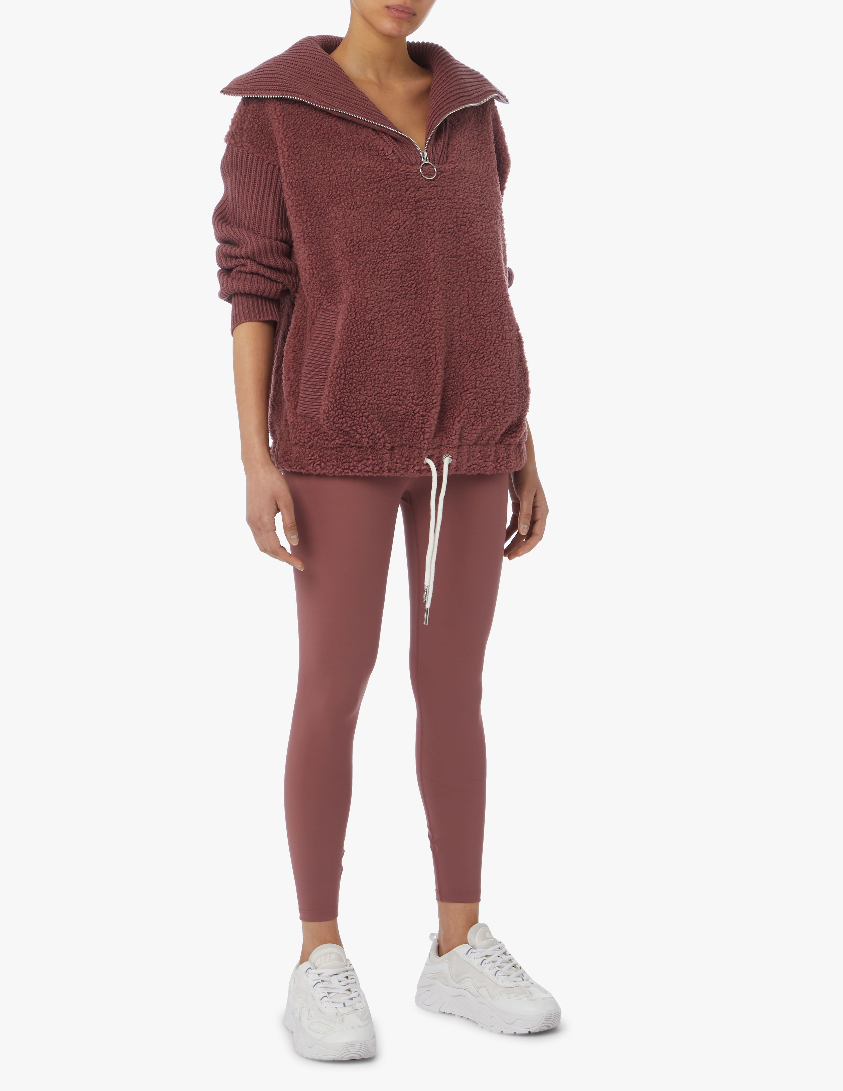 Shop Varley Always high rise leggings - pink on Rinascente