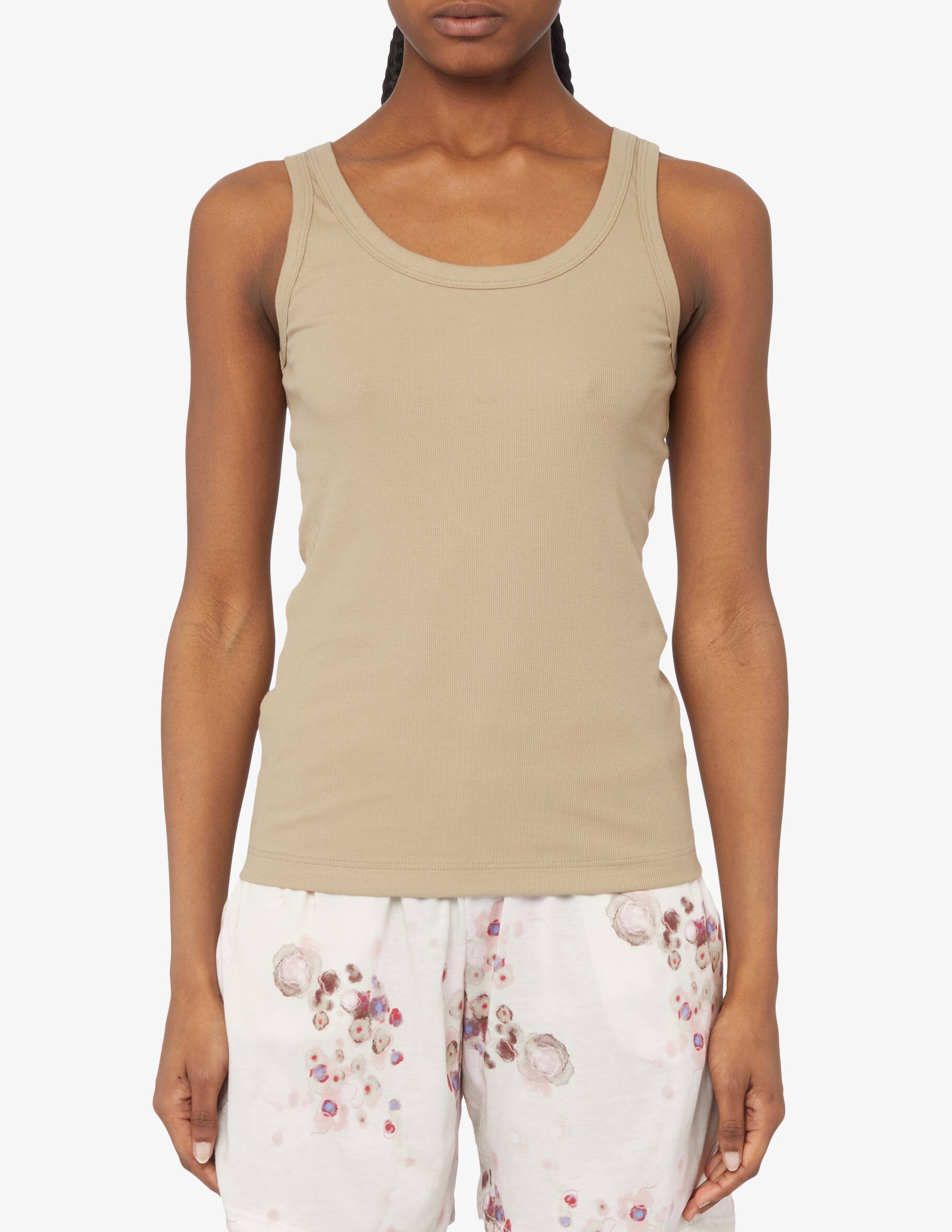 Shop Hanro Cotton blend tank top on Rinascente