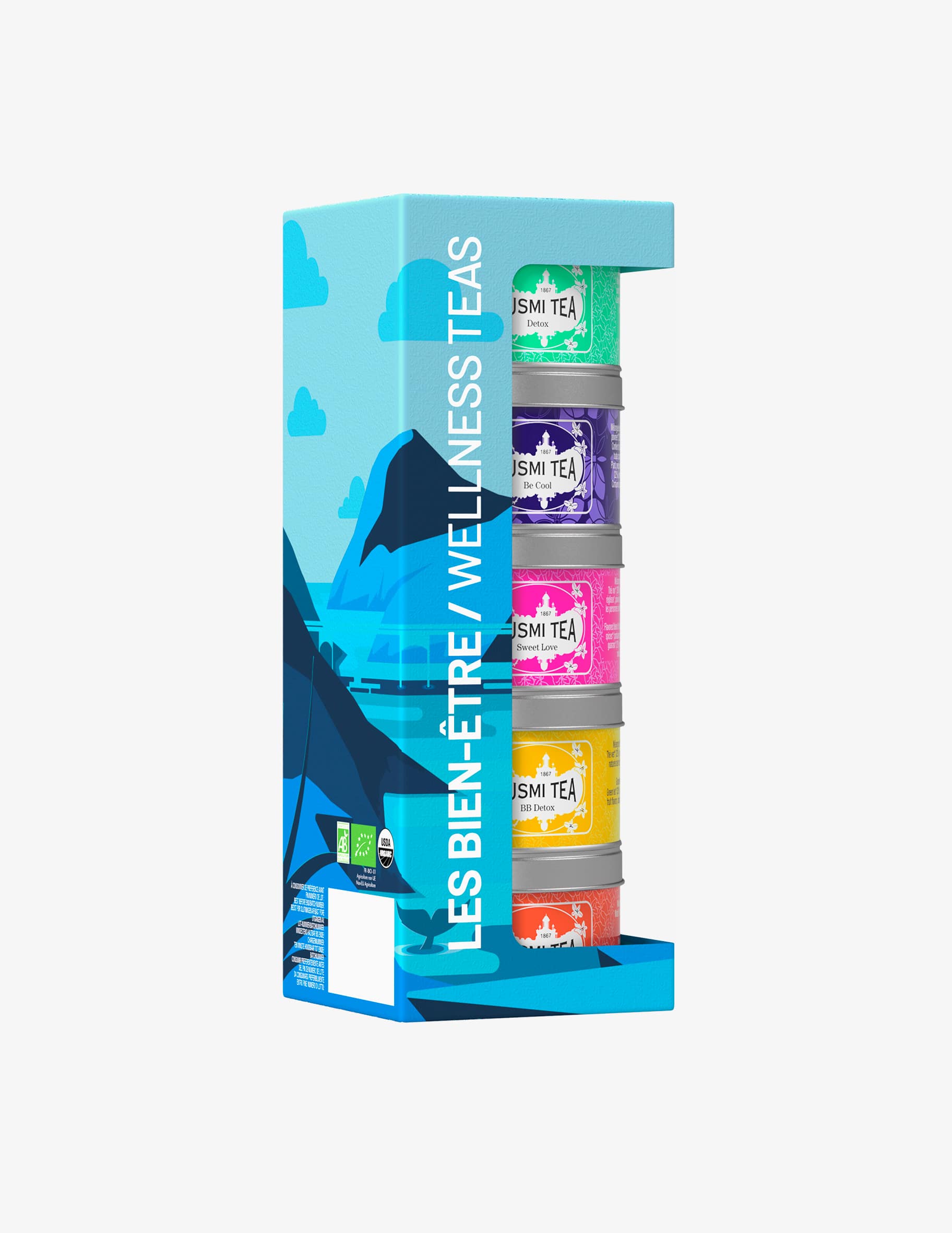 Shop Kusmi Bio Box Set Of 5 Miniature Flavored And Infused Teas 98g on ...