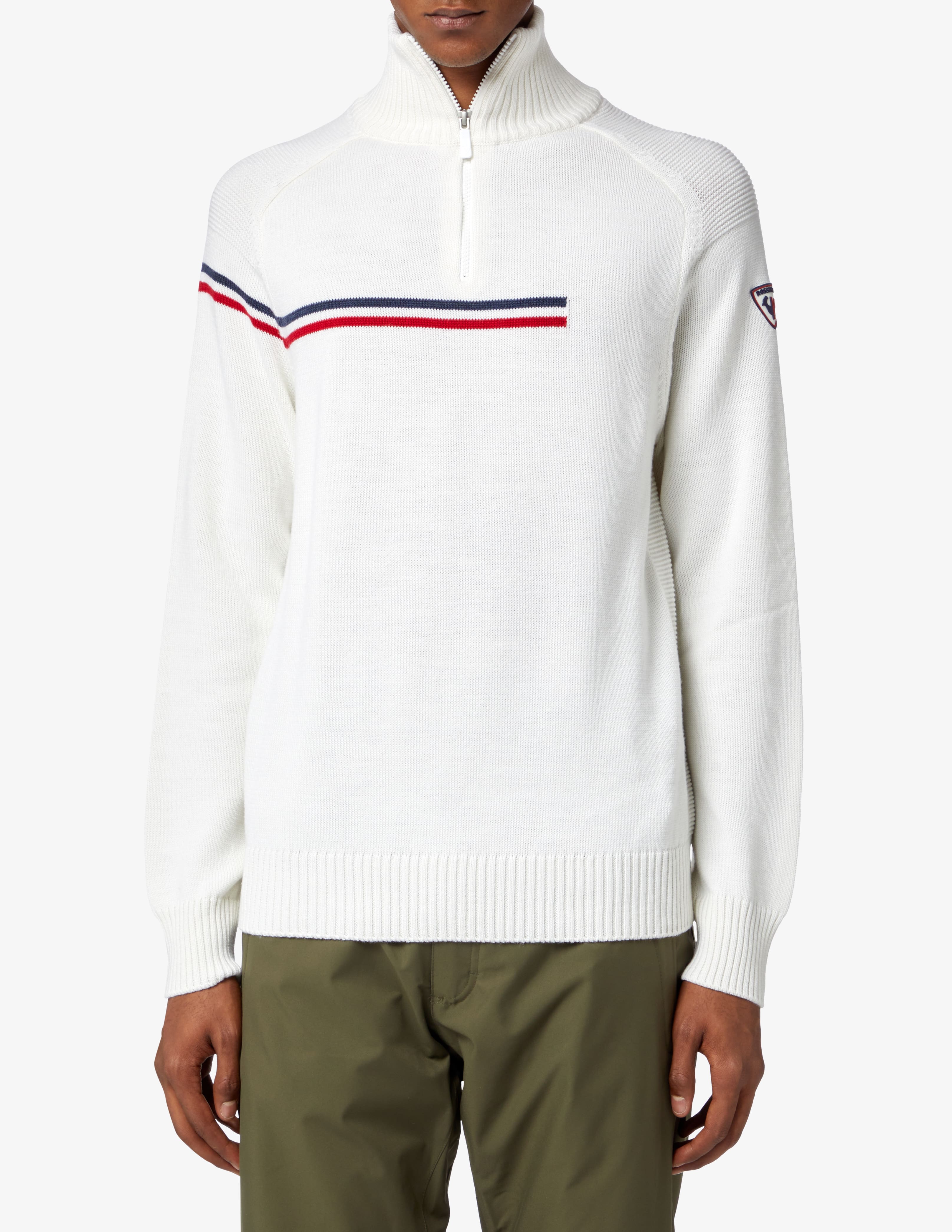 Shop Rossignol Major mzip sweater - White on Rinascente