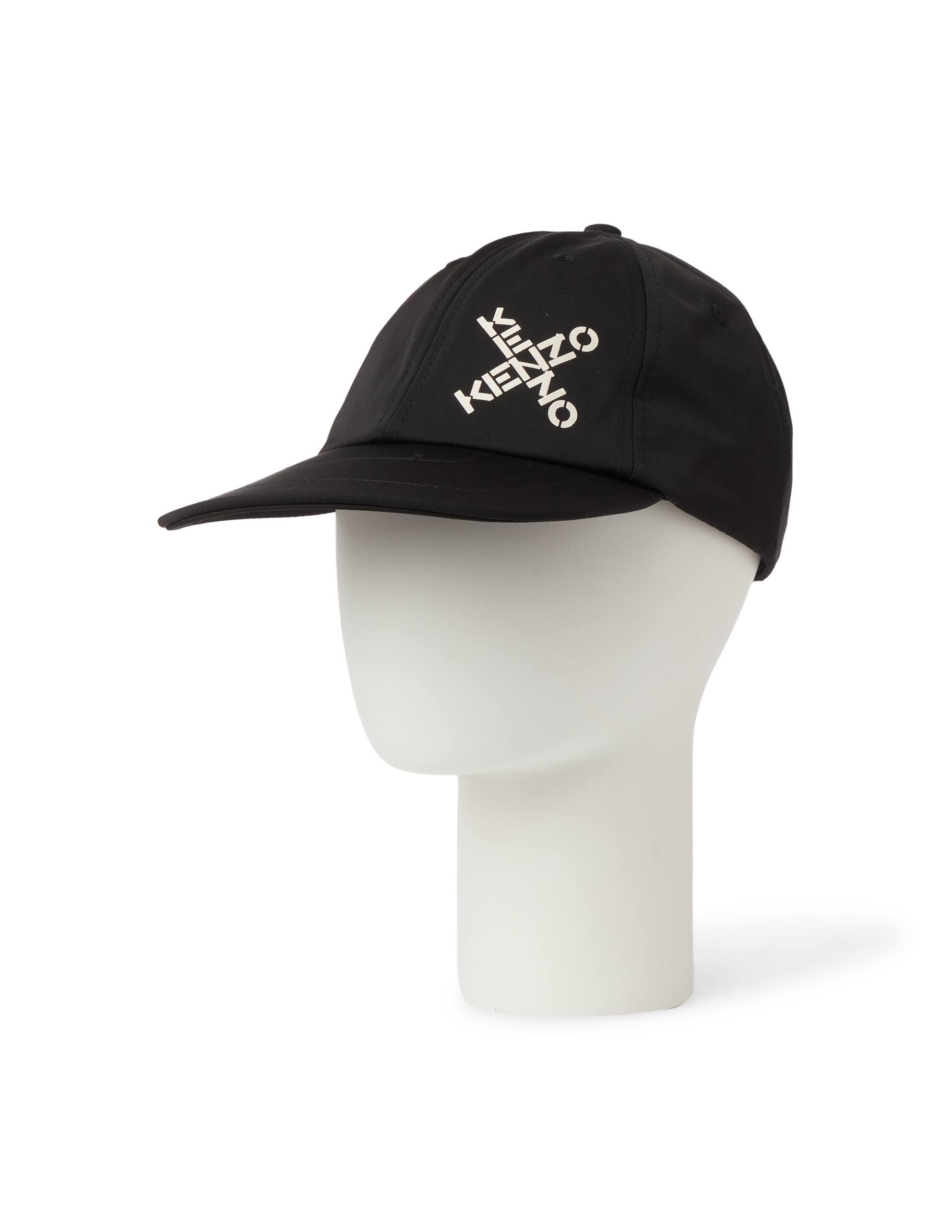 Shop Kenzo Baseball cap logo sport - black on Rinascente
