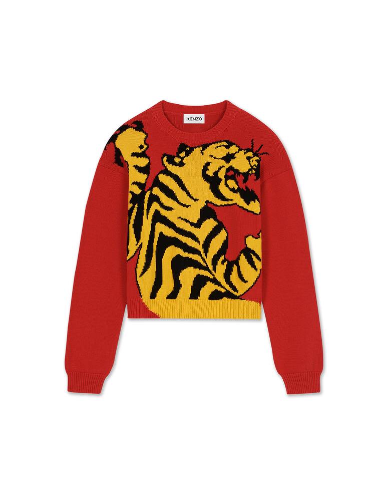 Shop Kenzo Cotton jumper - red on Rinascente