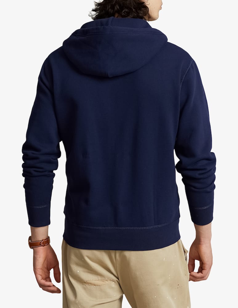 Shop Polo Ralph Lauren Fzip rl sweater - Blue on Rinascente