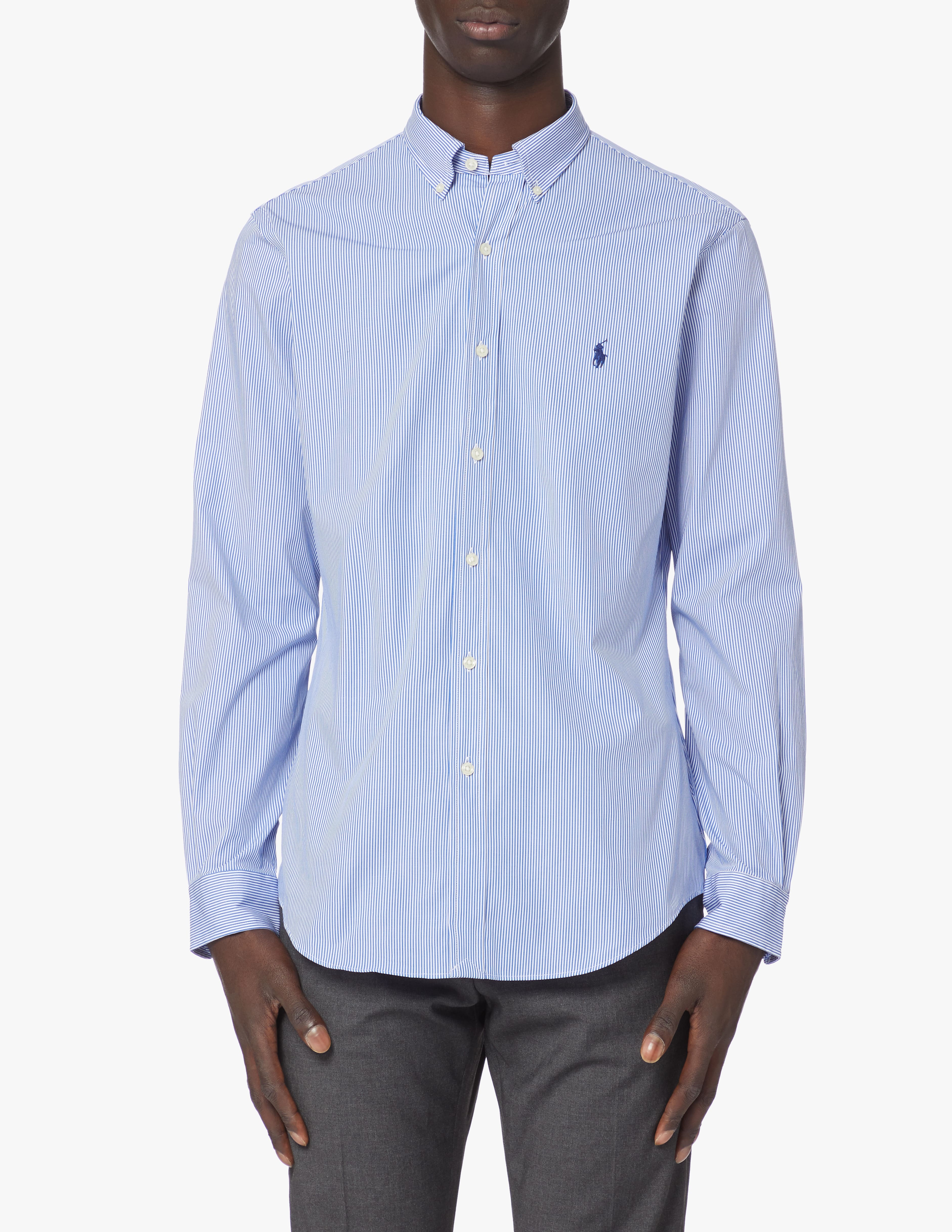 Acquista Polo Ralph Lauren Camicia in popeline stretch slim fit su ...