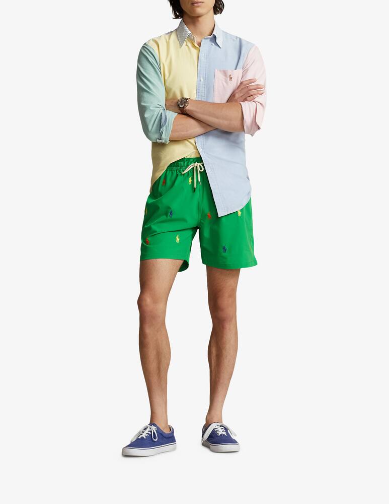 Shop Polo Ralph Lauren Traveller classic multicolor swimsuit on Rinascente