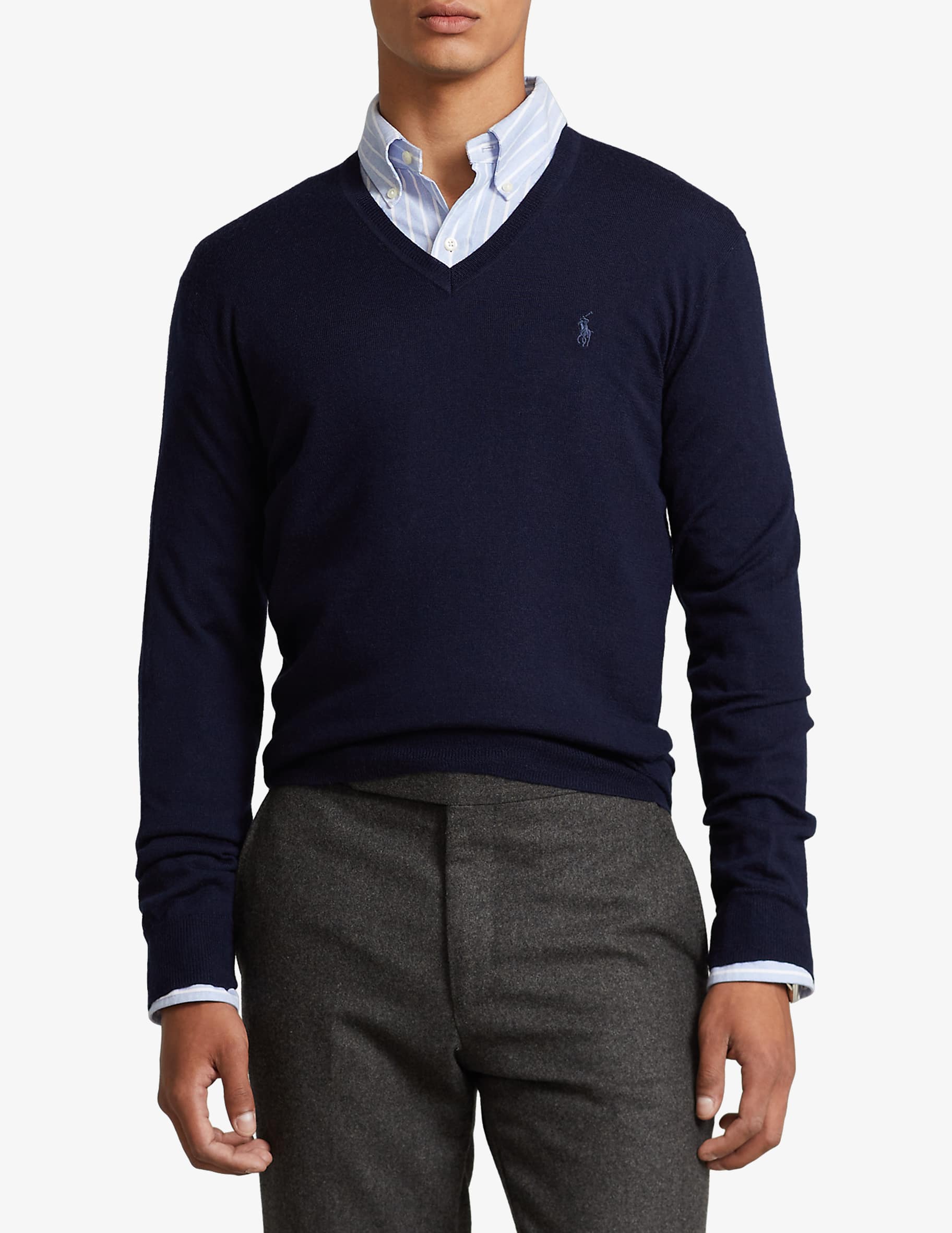 Acquista Polo Ralph Lauren Maglia scollo a v merino su Rinascente