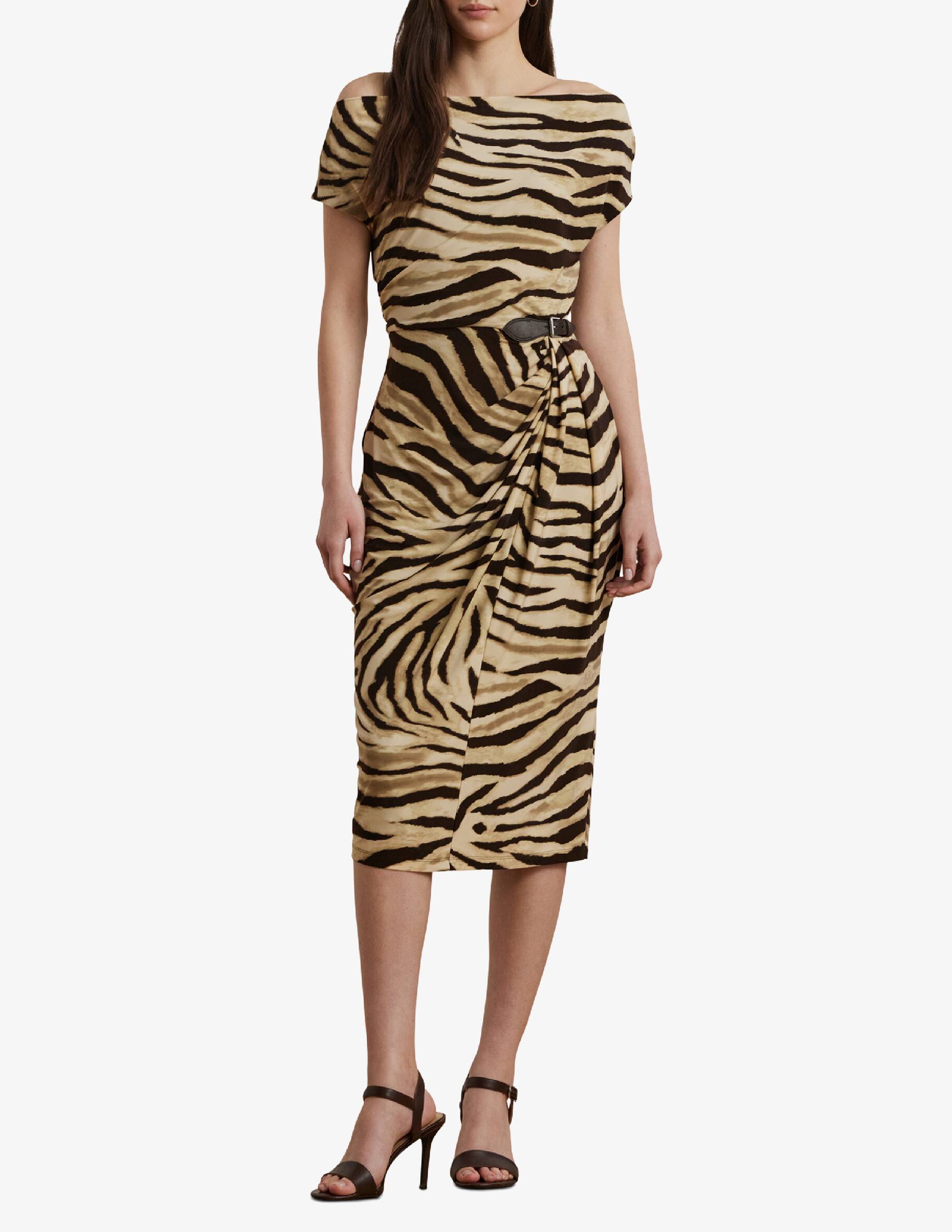 Shop Lauren Ralph Lauren Hullen short sleeve midi dress on Rinascente