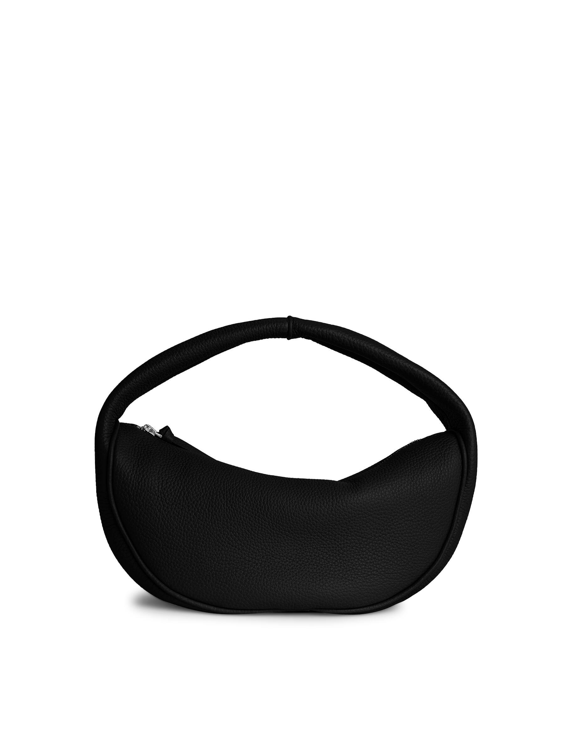 Shop By Far Cush hobo flat bag in grain leather on Rinascente