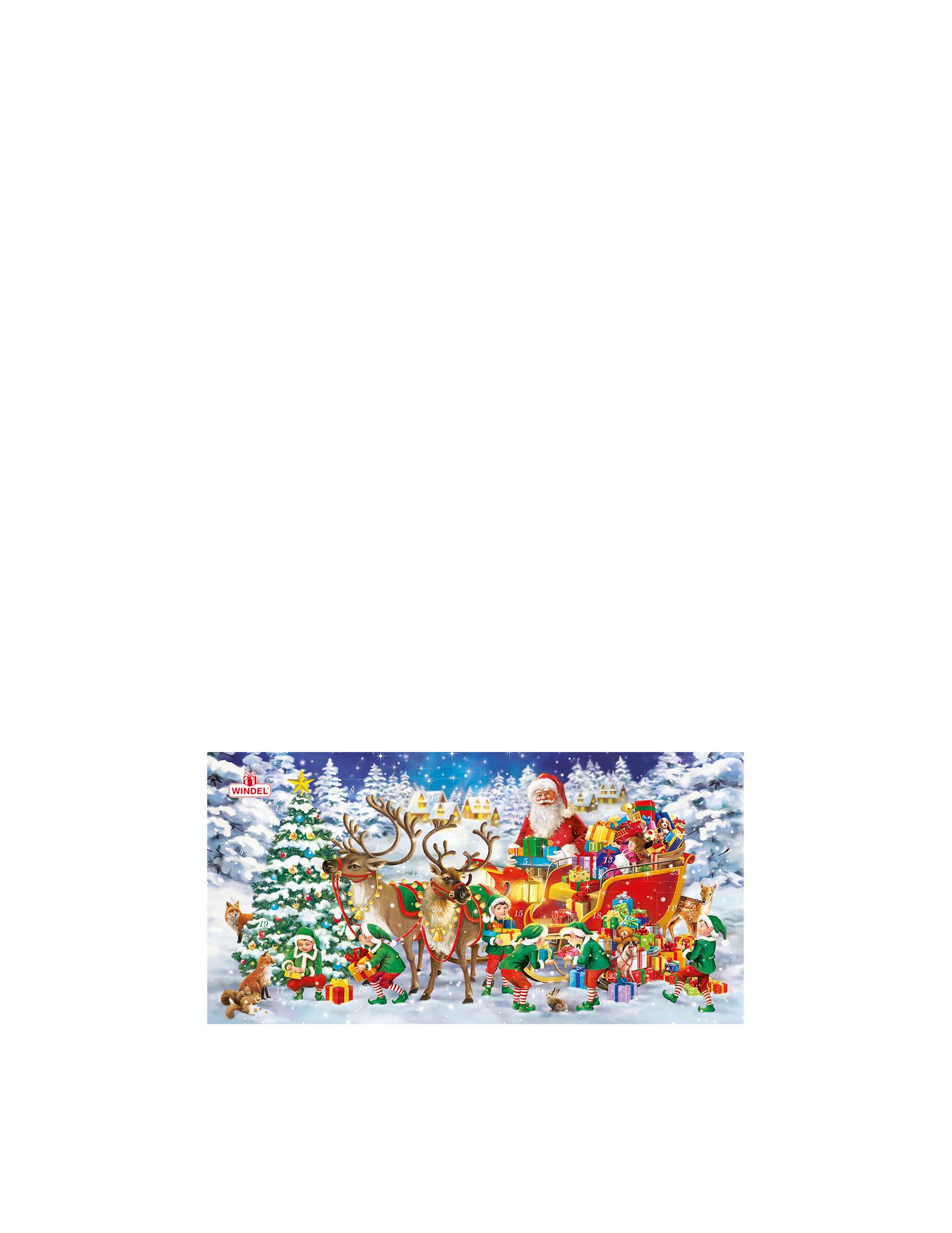 Shop Windel Maxi Christmas advent calendar with filled milk chocolates ...