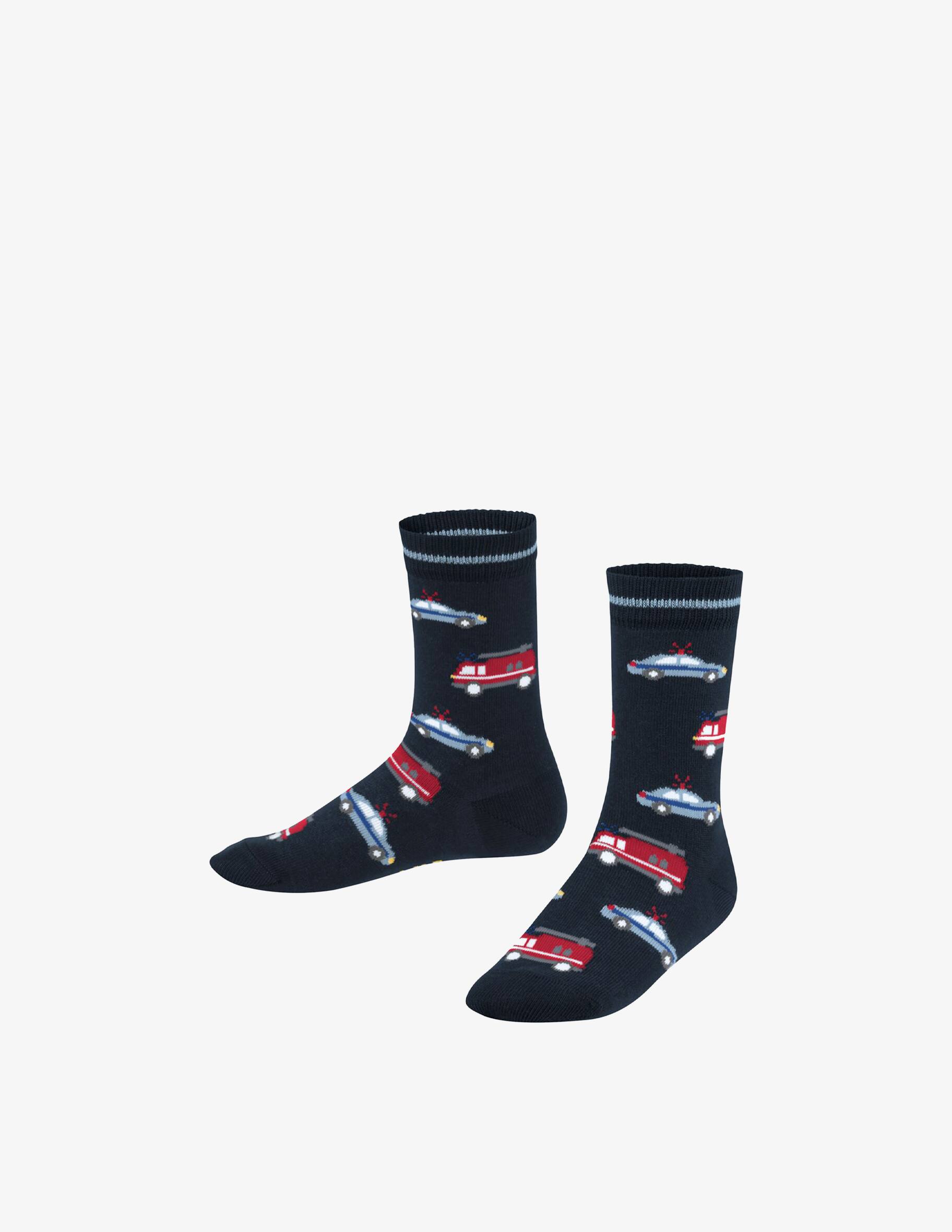 Shop Falke Police and fire cotton socks - Blue on Rinascente