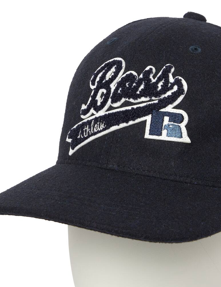 Shop BOSS Russel Athletic Baseball Cap - blue on Rinascente