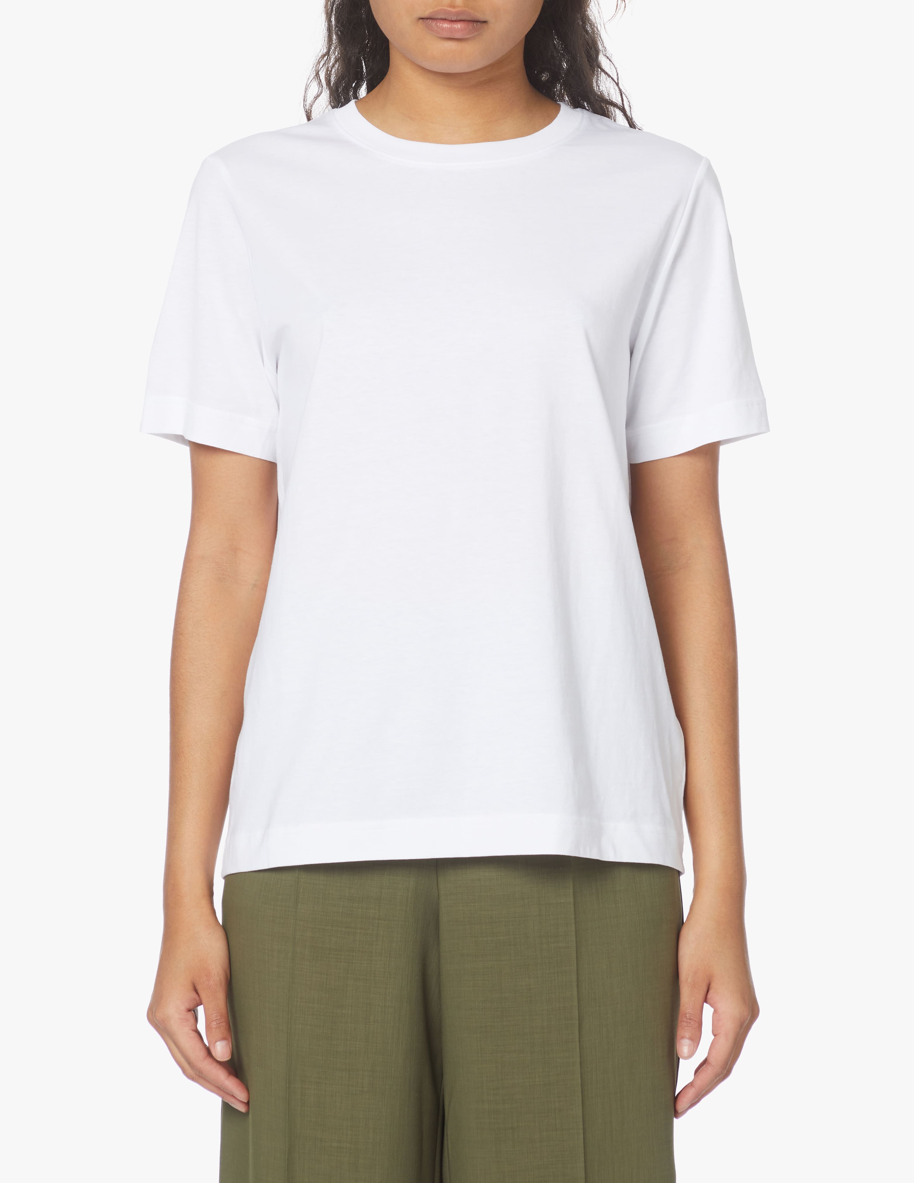 Shop BOSS Ecosa cotton t-shirt - white on Rinascente