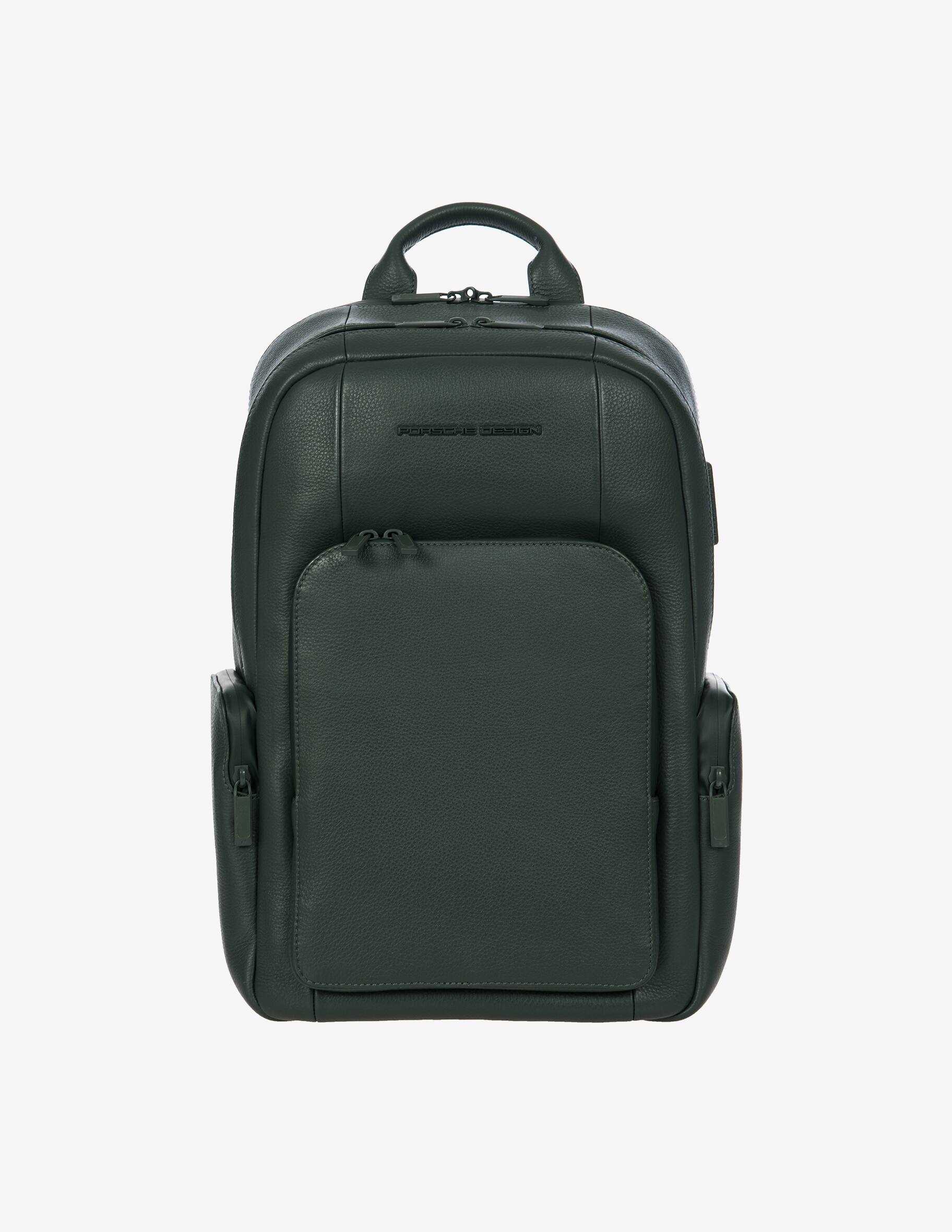 Shop Porsche Design Roadster Leather Travel Backpack M1 - Green on ...