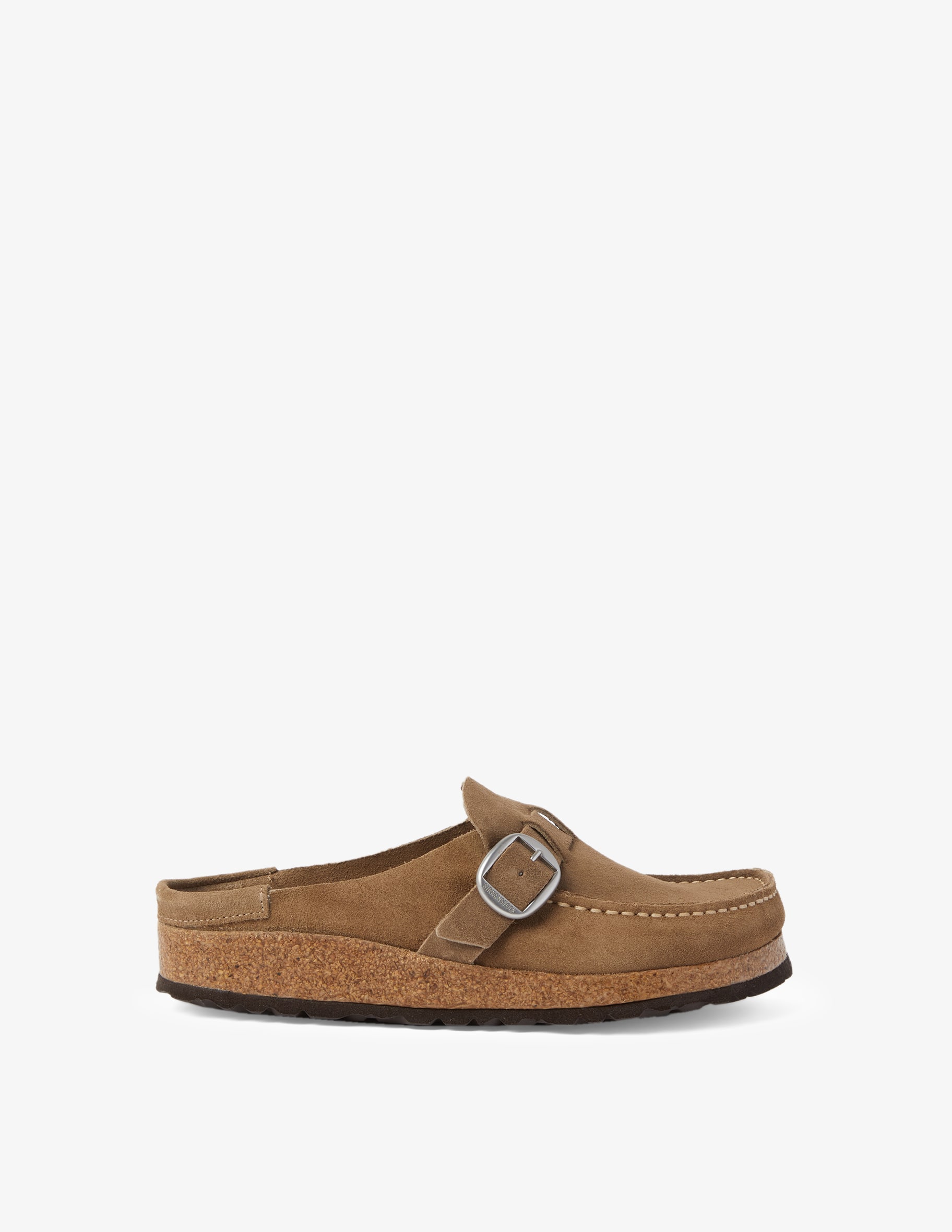 Shop Birkenstock Mule buckley suede - Brown on Rinascente