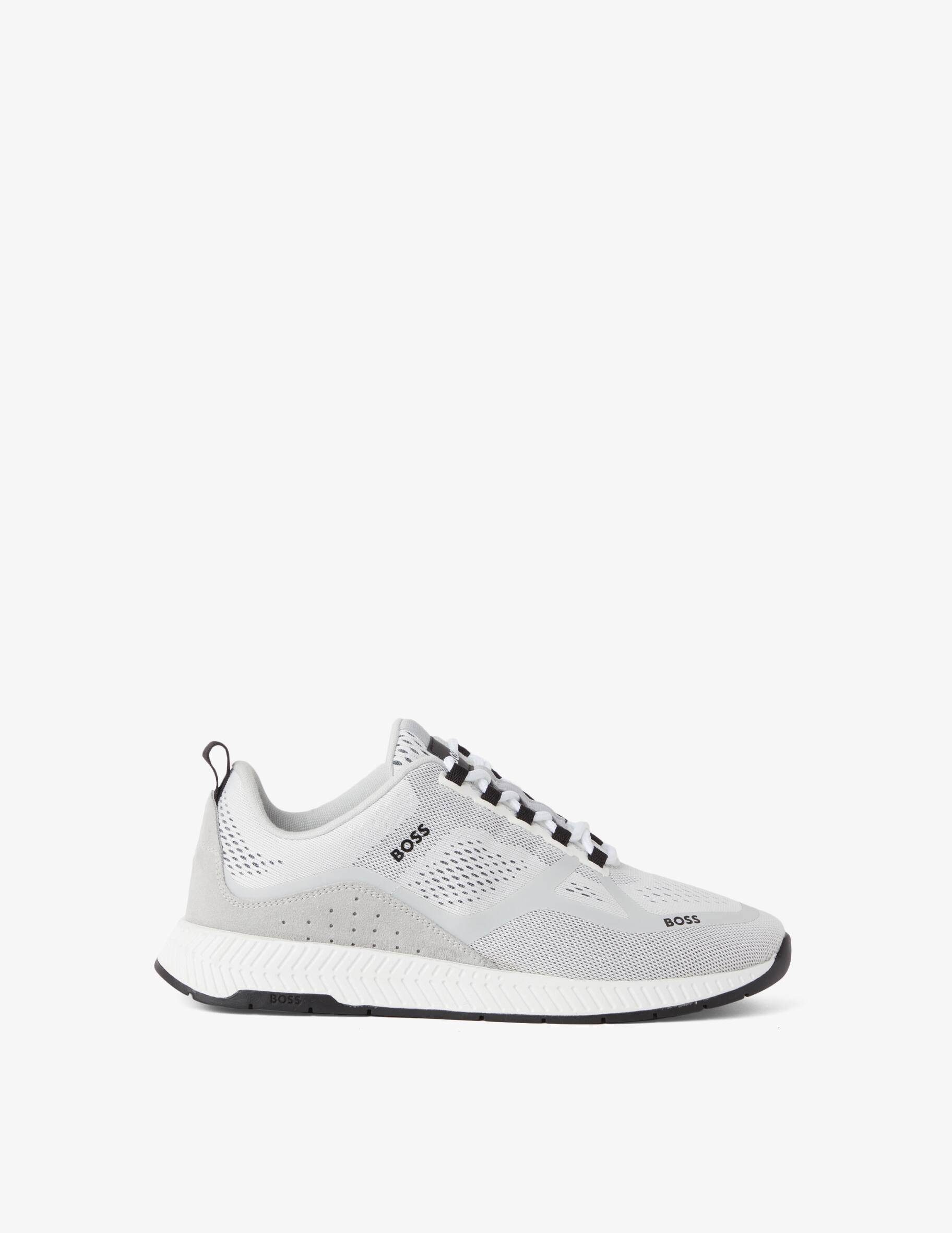 Shop BOSS Titanium runner sneakers on Rinascente