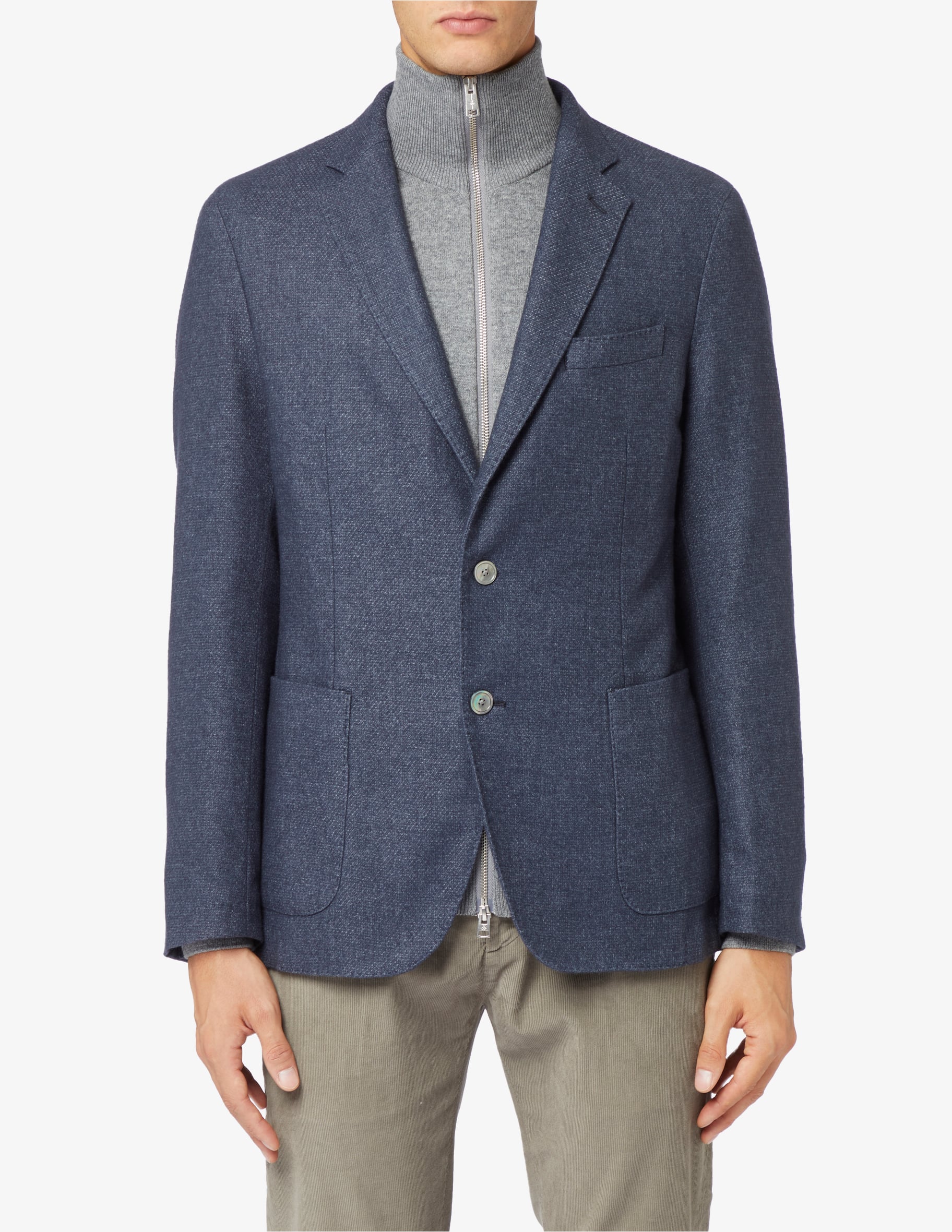 Shop BOSS Melange jacket on Rinascente