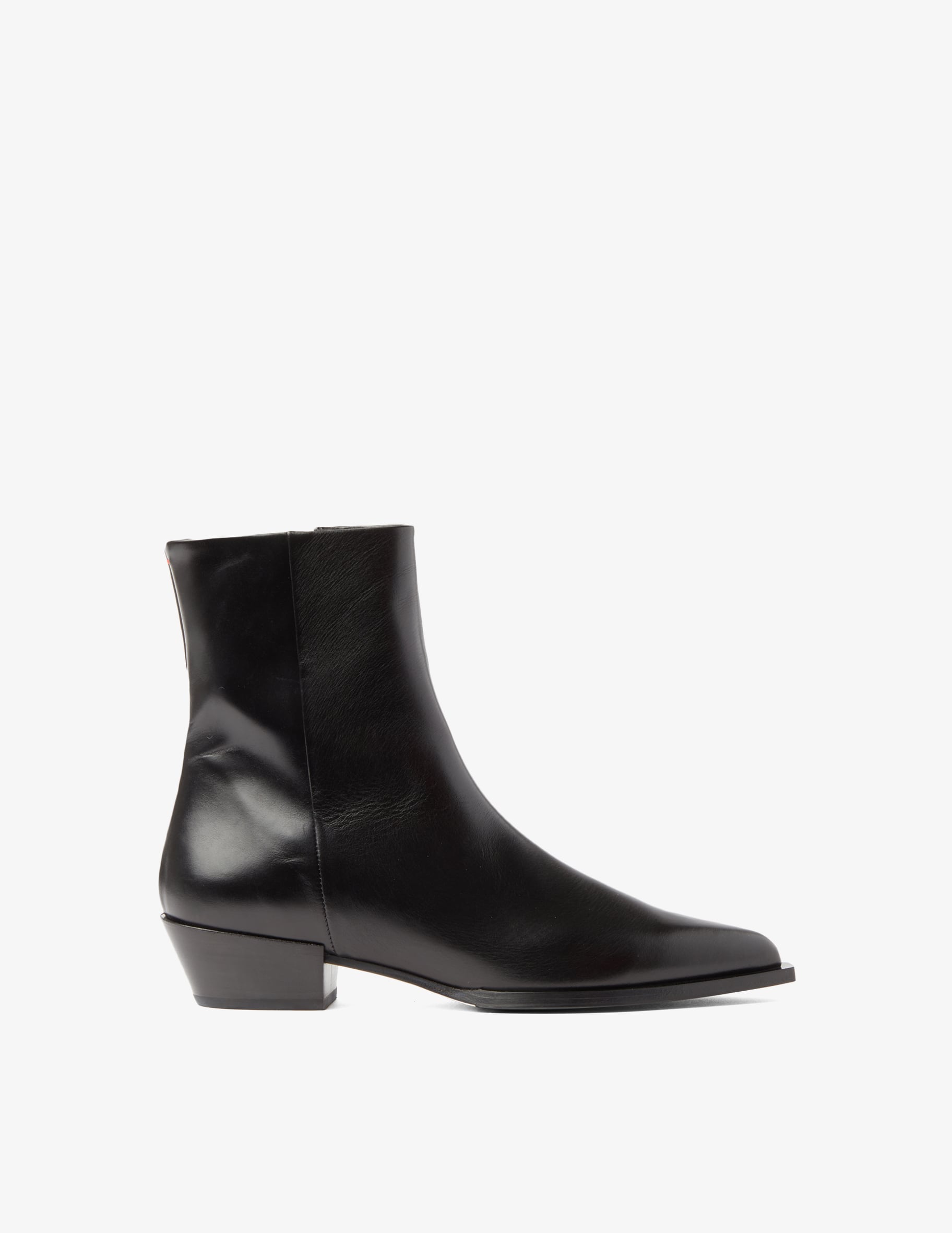 Shop Aeyde Ruby tex leather ankle boots on Rinascente