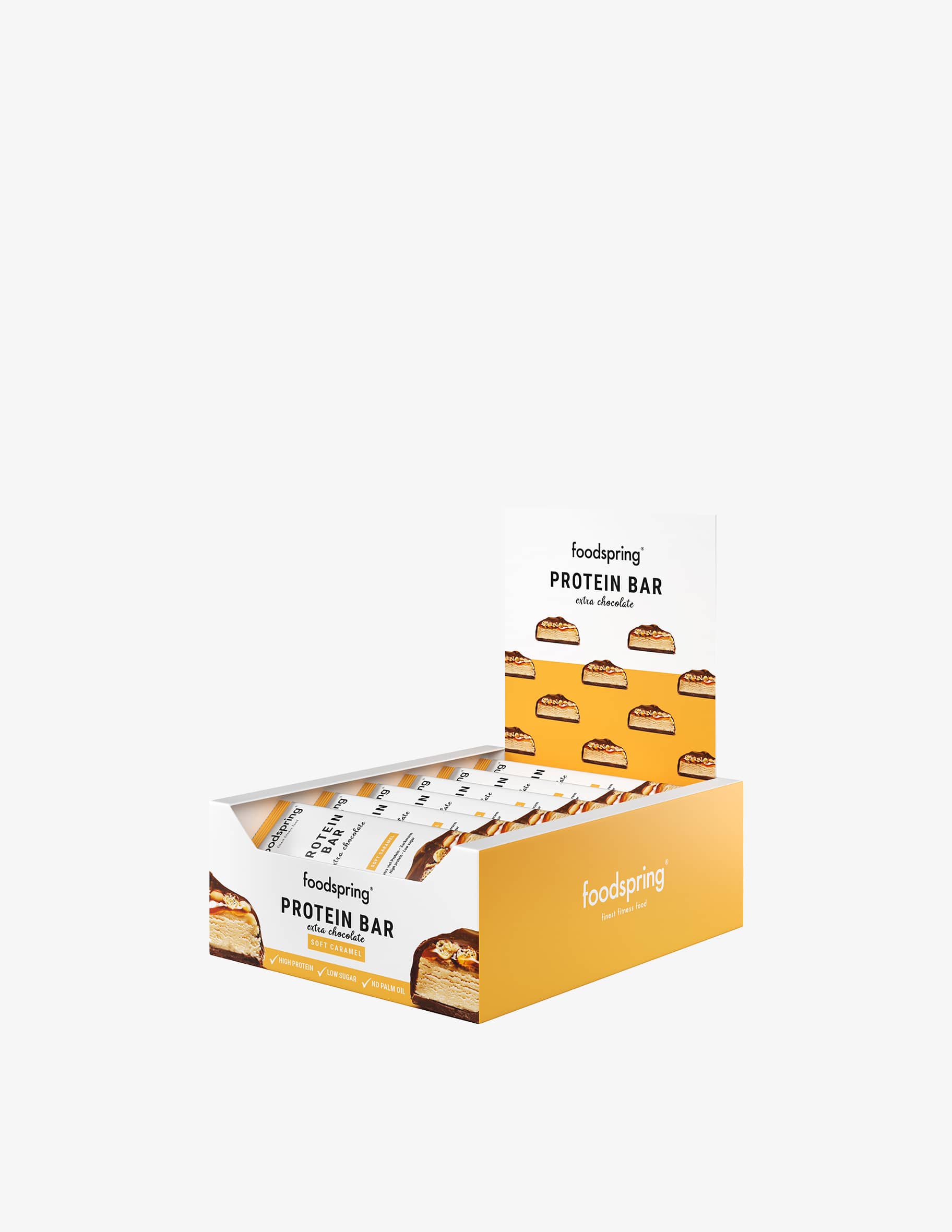 Shop Foodspring Protein Bar Extra Chocolate 12x65g - Soft Caramel on ...