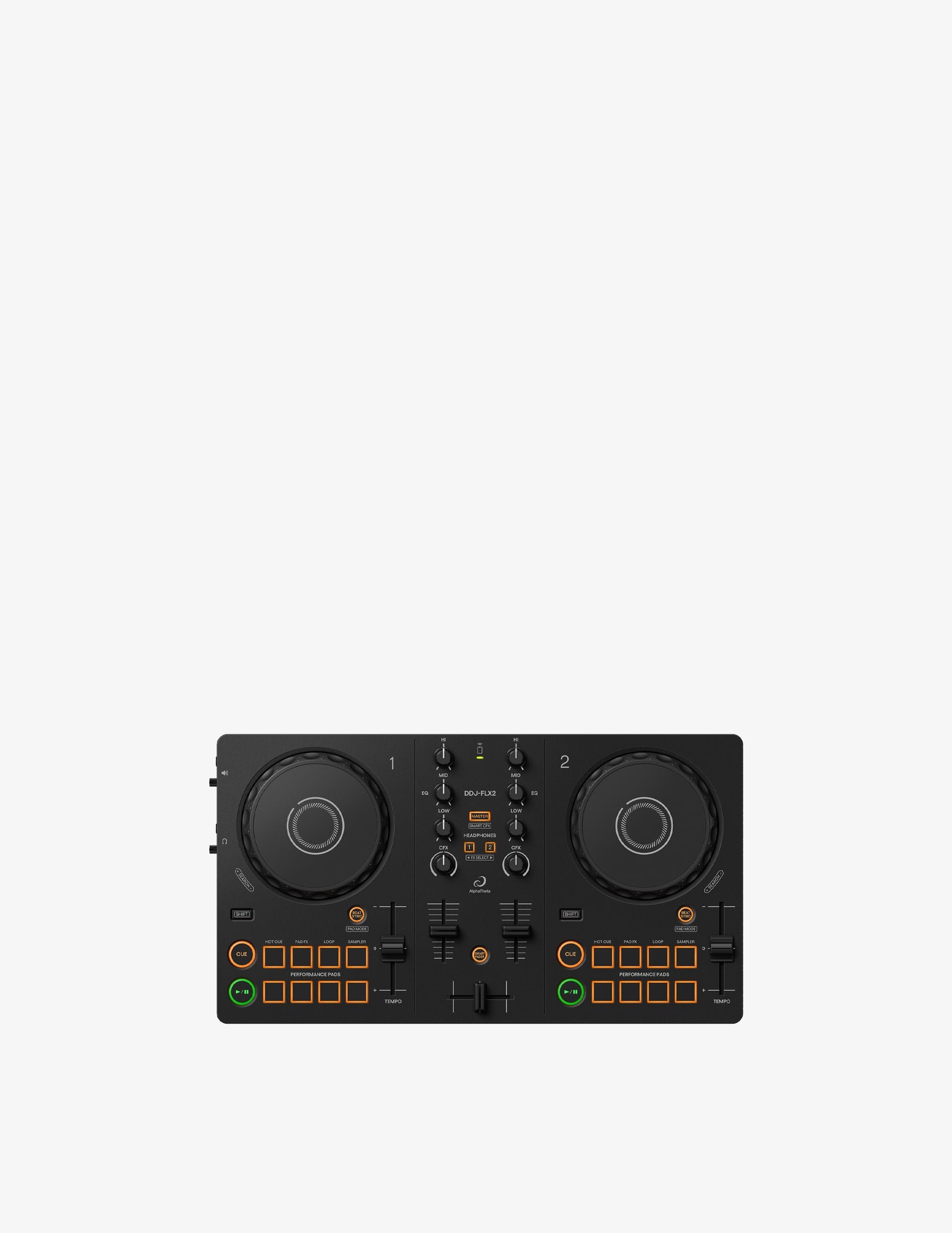 Shop Alpha Theta DDJ-FLX2 DJ Controller 2 channels on Rinascente