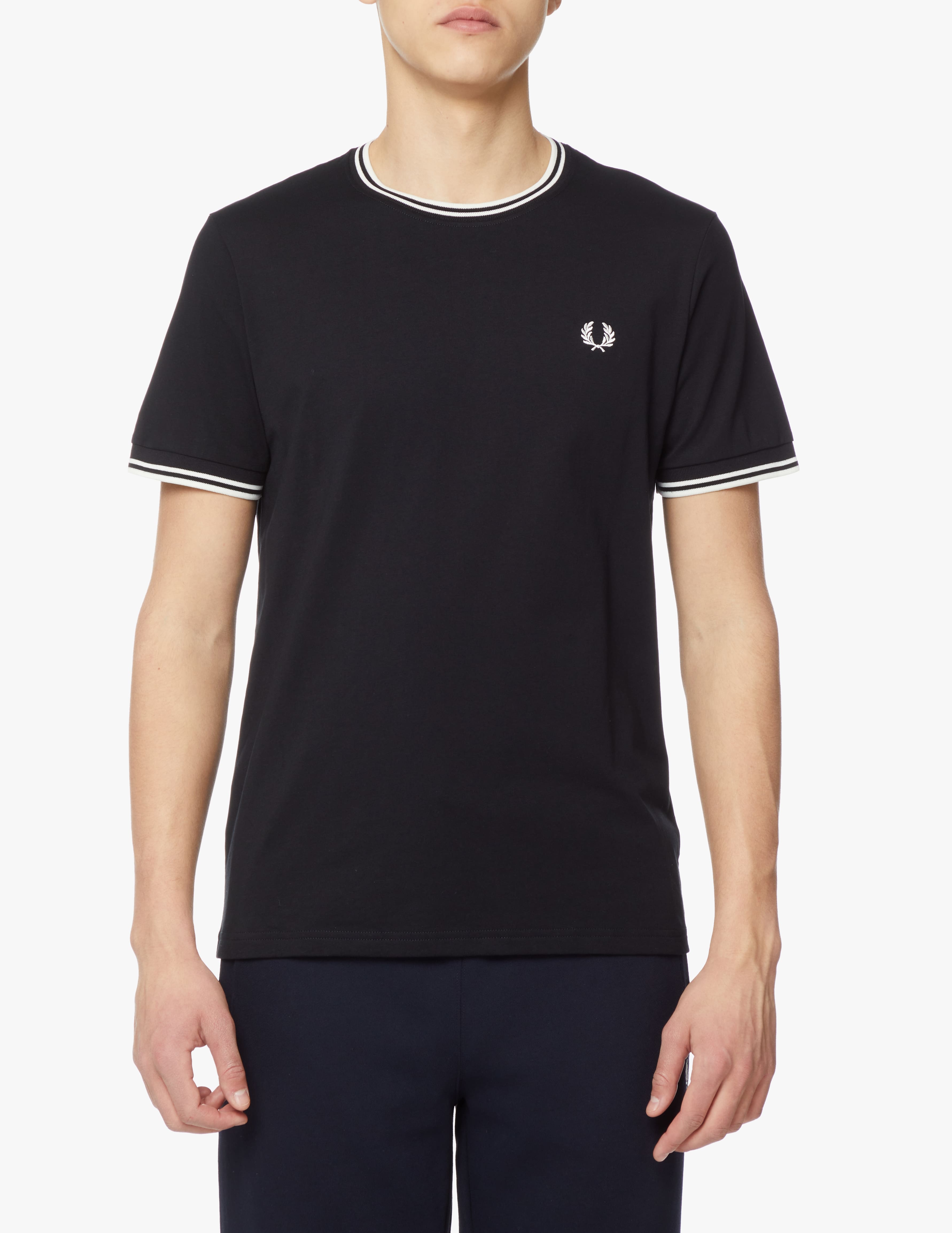 Shop Fred Perry Profiles t-shirt - black on Rinascente