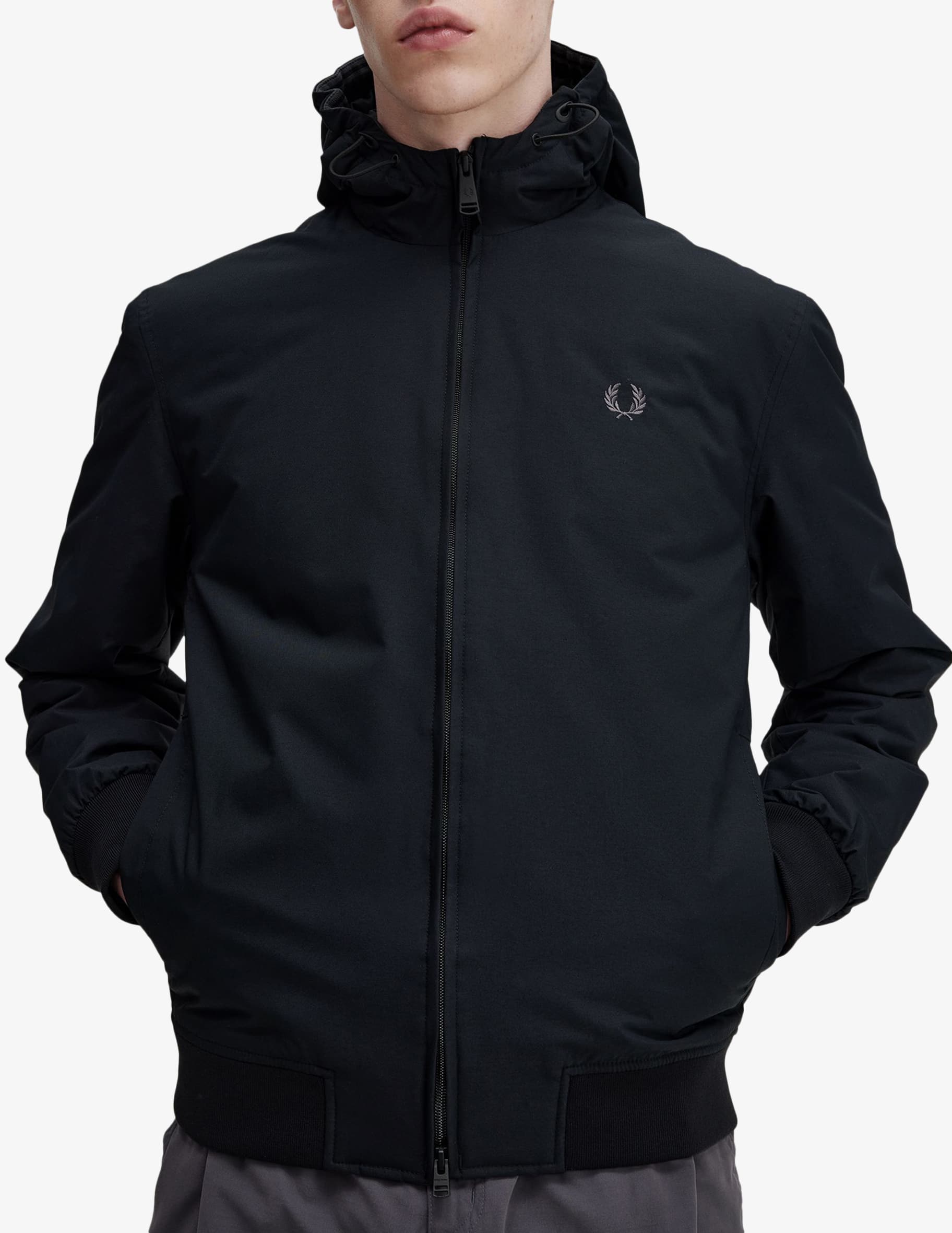 Shop Fred Perry Profiles padded hooded jacket on Rinascente