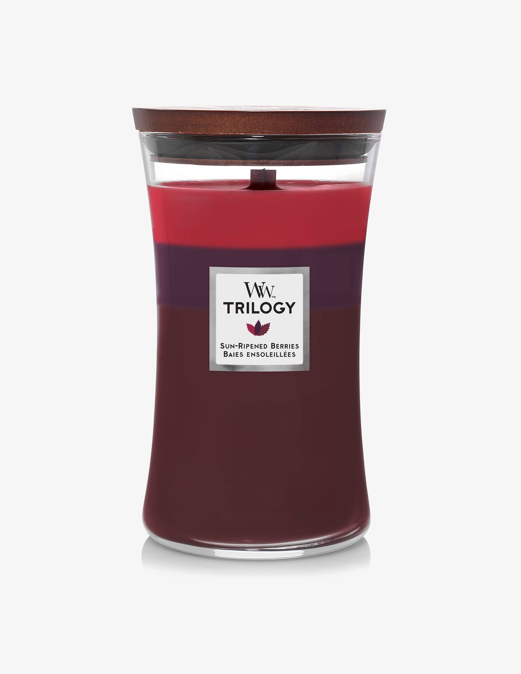 Acquista Woodwick Trilogy Candela Grande Sun Ripened Berries su Rinascente