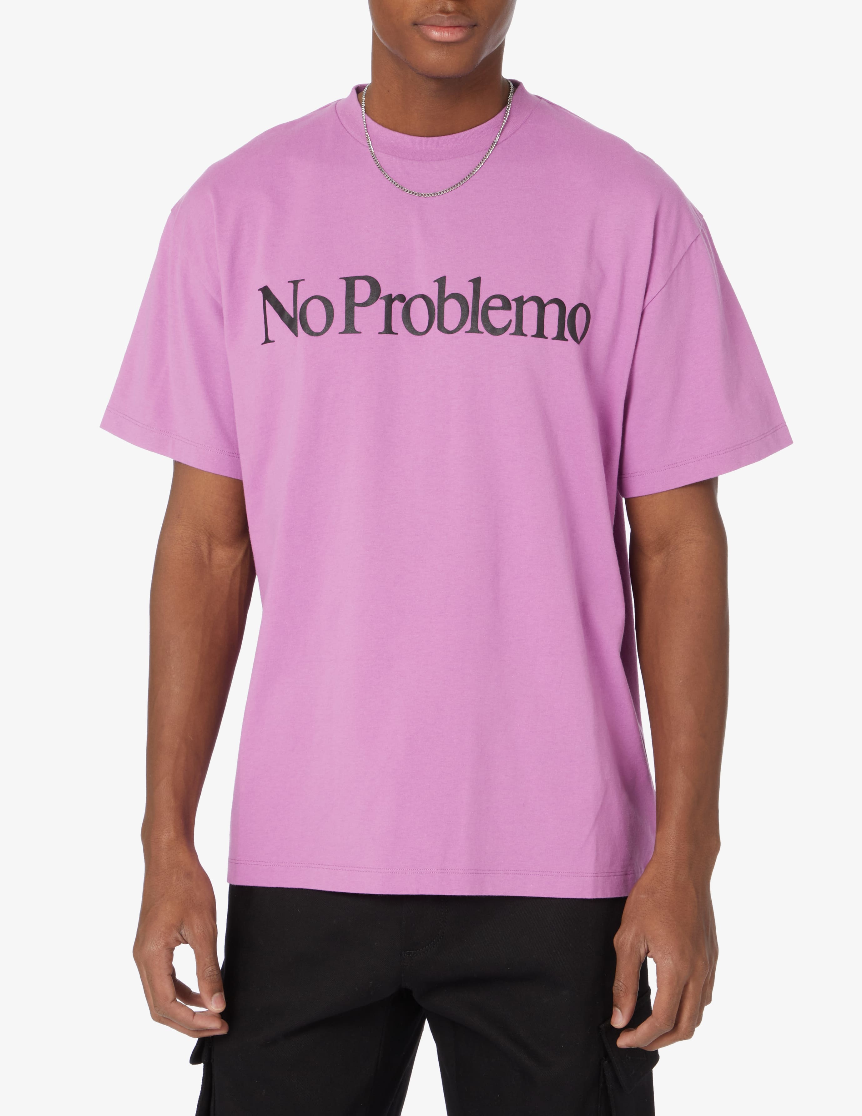 Shop Aries No problem t-shirt - Violet on Rinascente