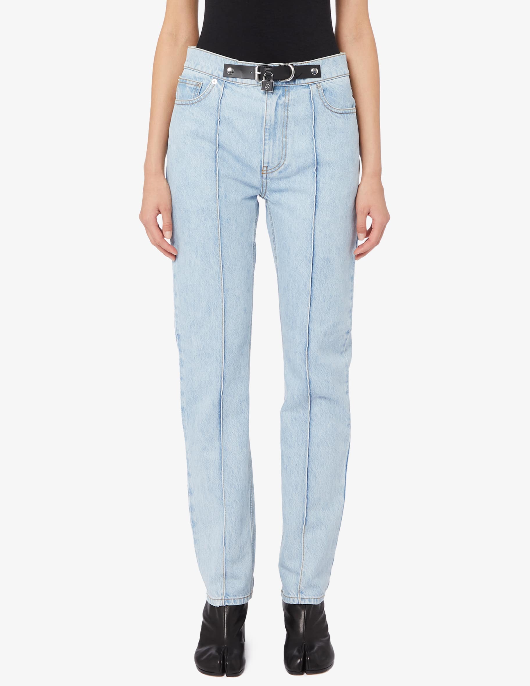 Shop JW Anderson Lock jeans on Rinascente