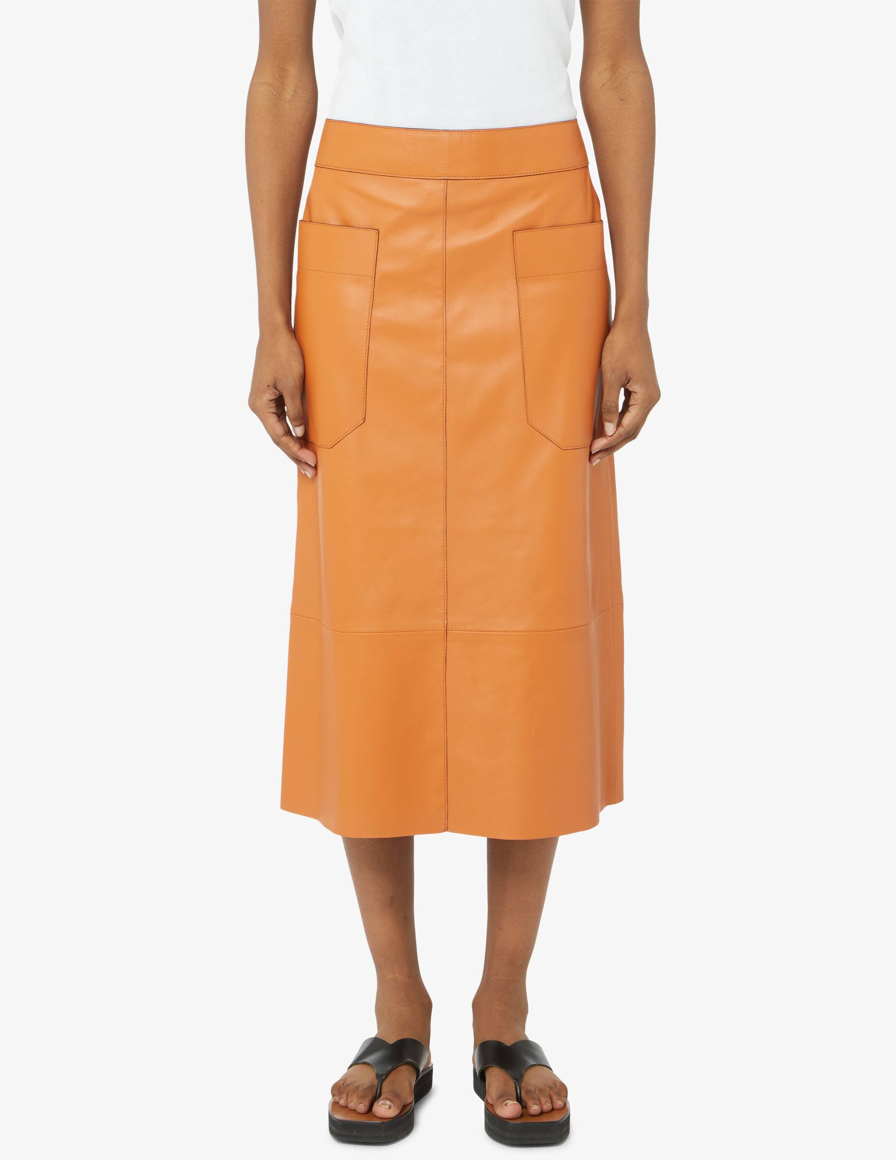 Shop Joseph Blomfield leather skirt on Rinascente